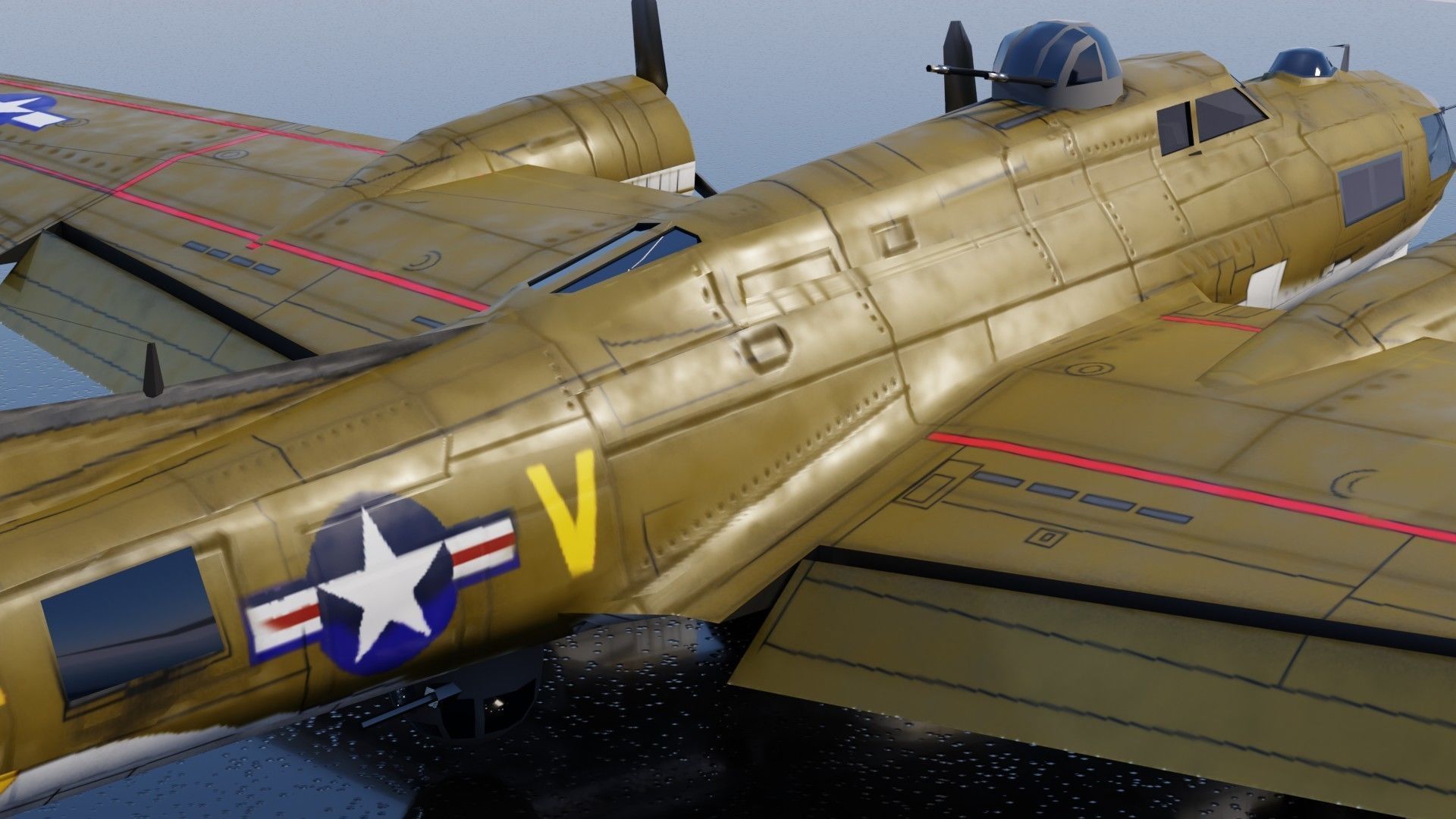 3D model Boeing B-17 Flying Fortress VR / AR / low-poly | CGTrader