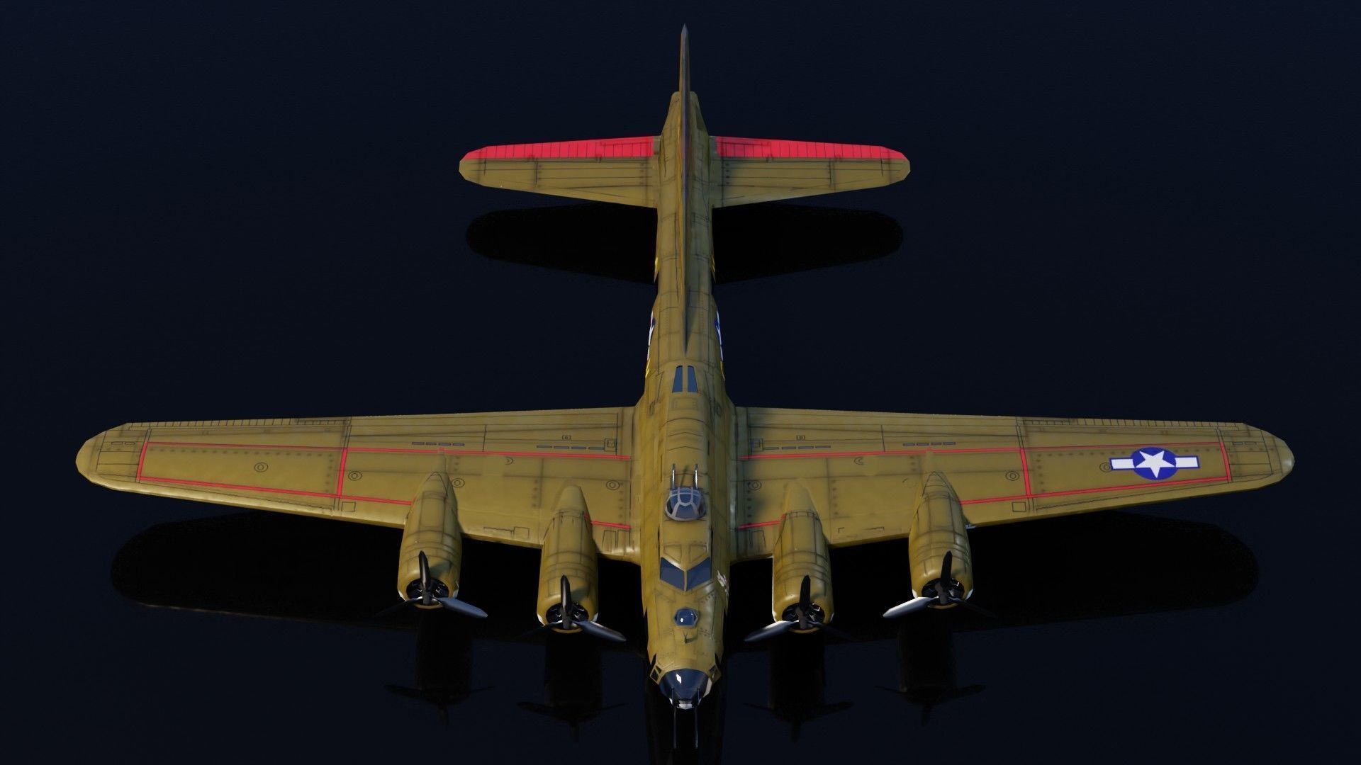 3D model Boeing B-17 Flying Fortress VR / AR / low-poly | CGTrader