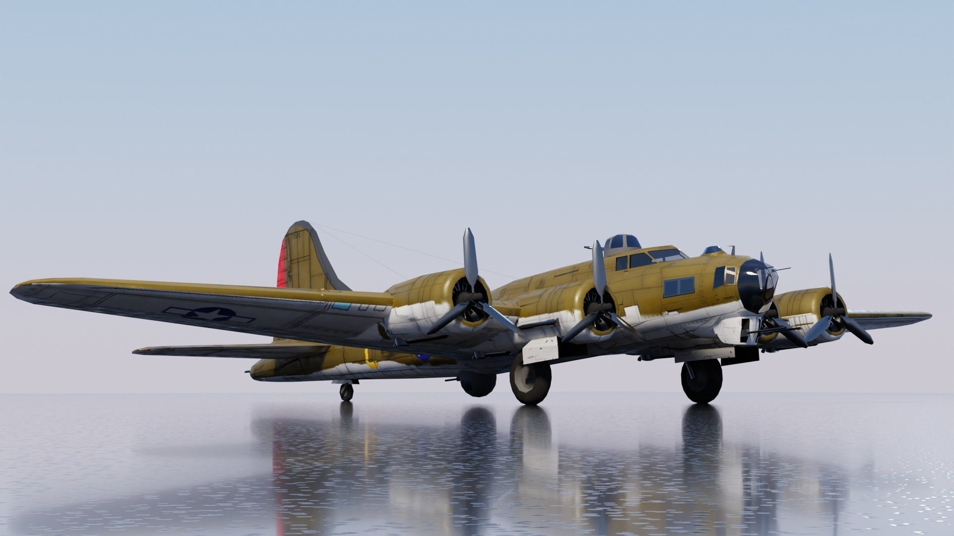 3D model Boeing B-17 Flying Fortress VR / AR / low-poly | CGTrader