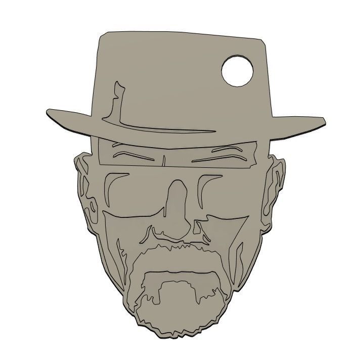 Breaking Bad - Walter White keychain 3D model 3D printable | CGTrader