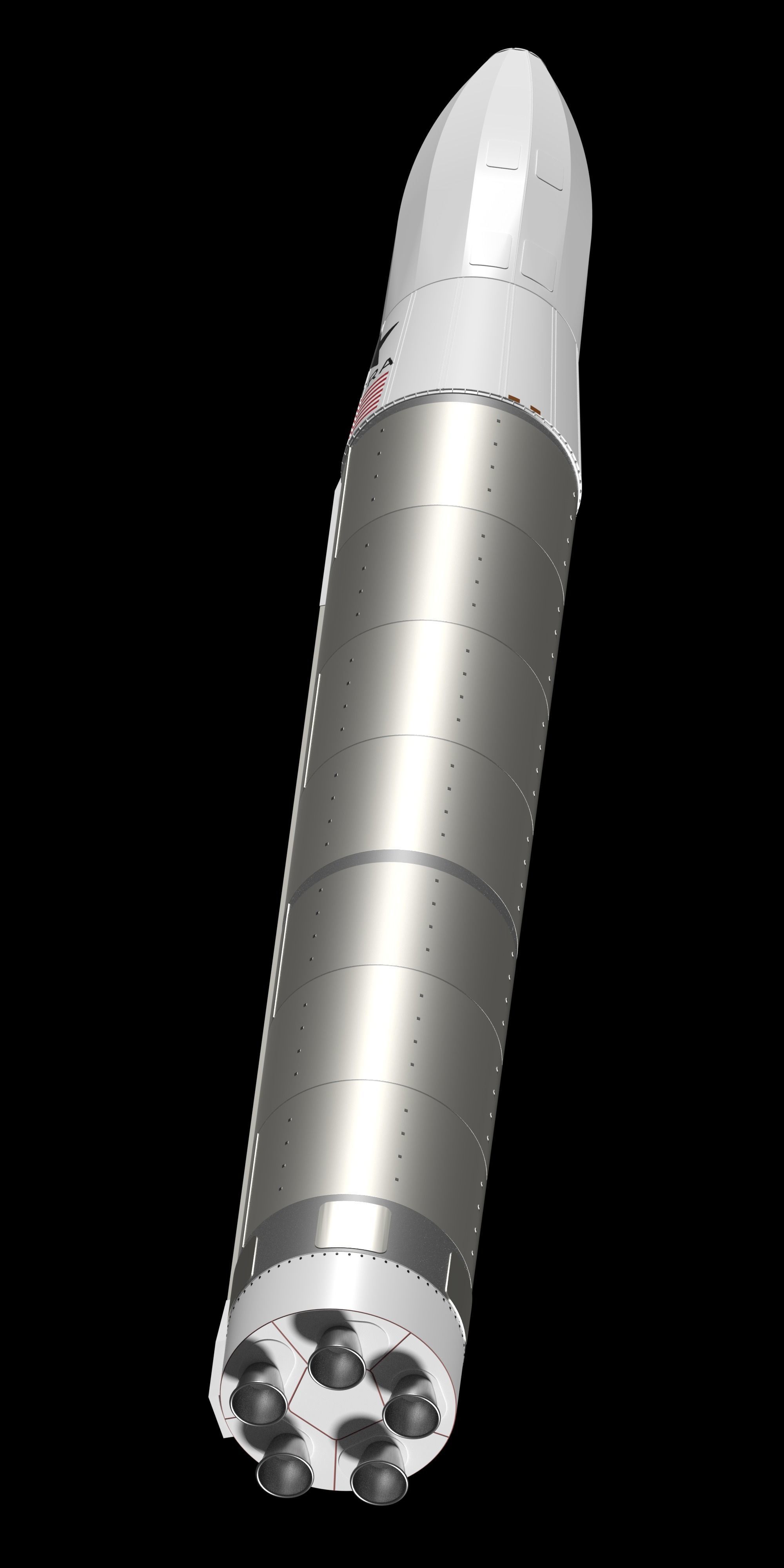 Astra Rocket 3 3D model | CGTrader
