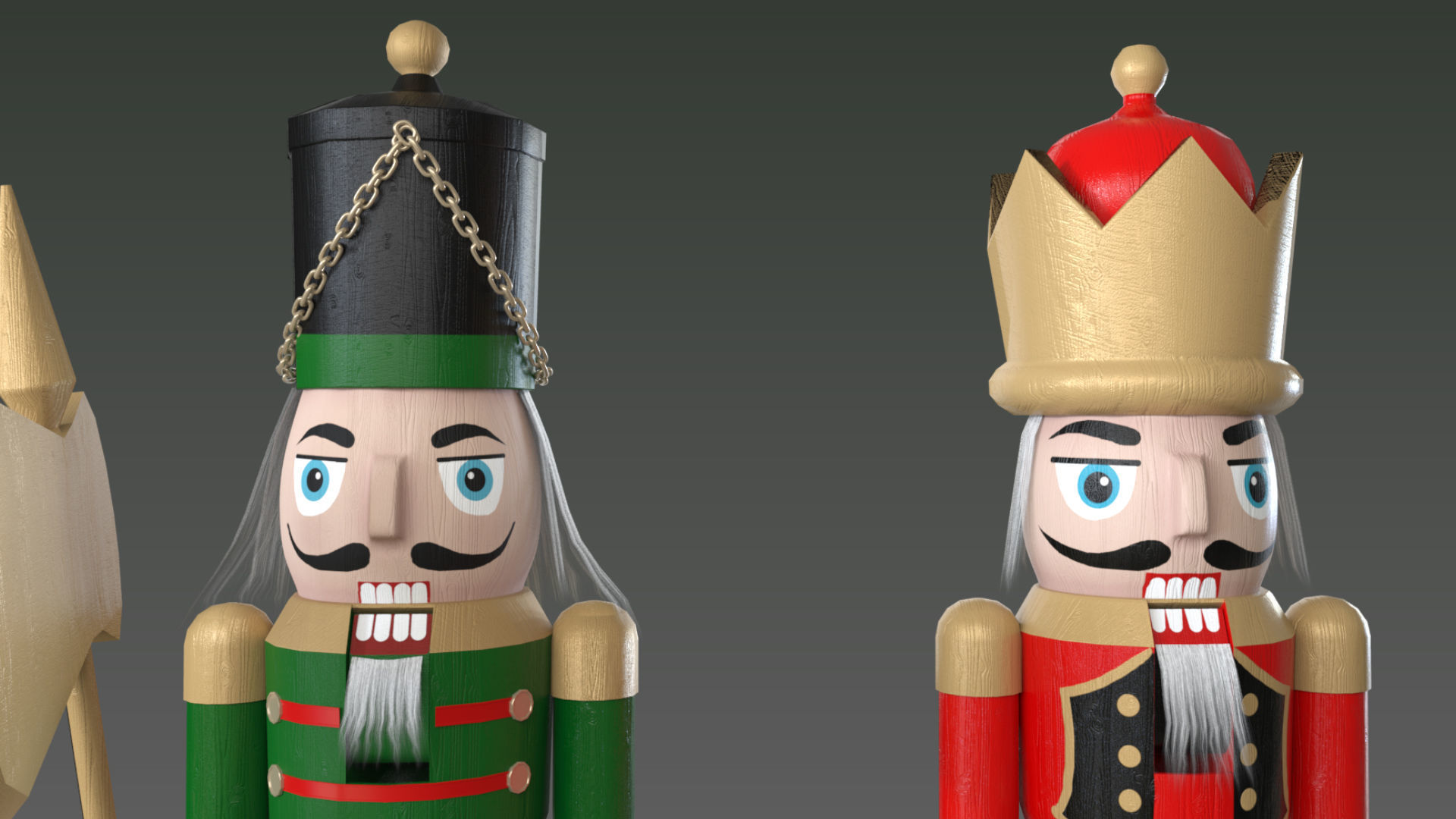Nutcraker two nutcrackers 3D model | CGTrader