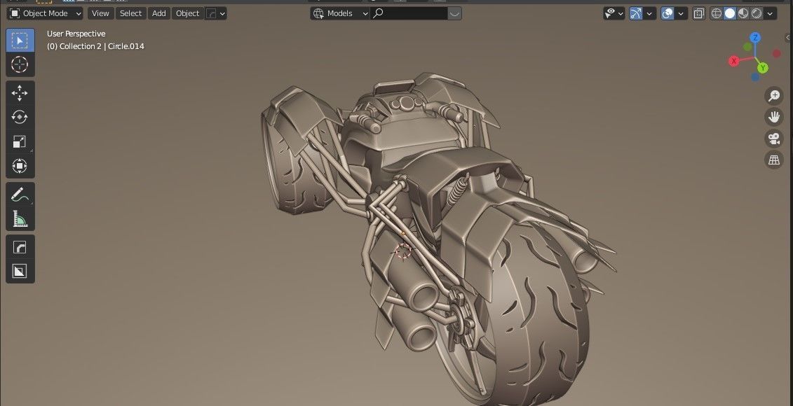 Cyberpunk Concept Motorcycle 3D model | CGTrader