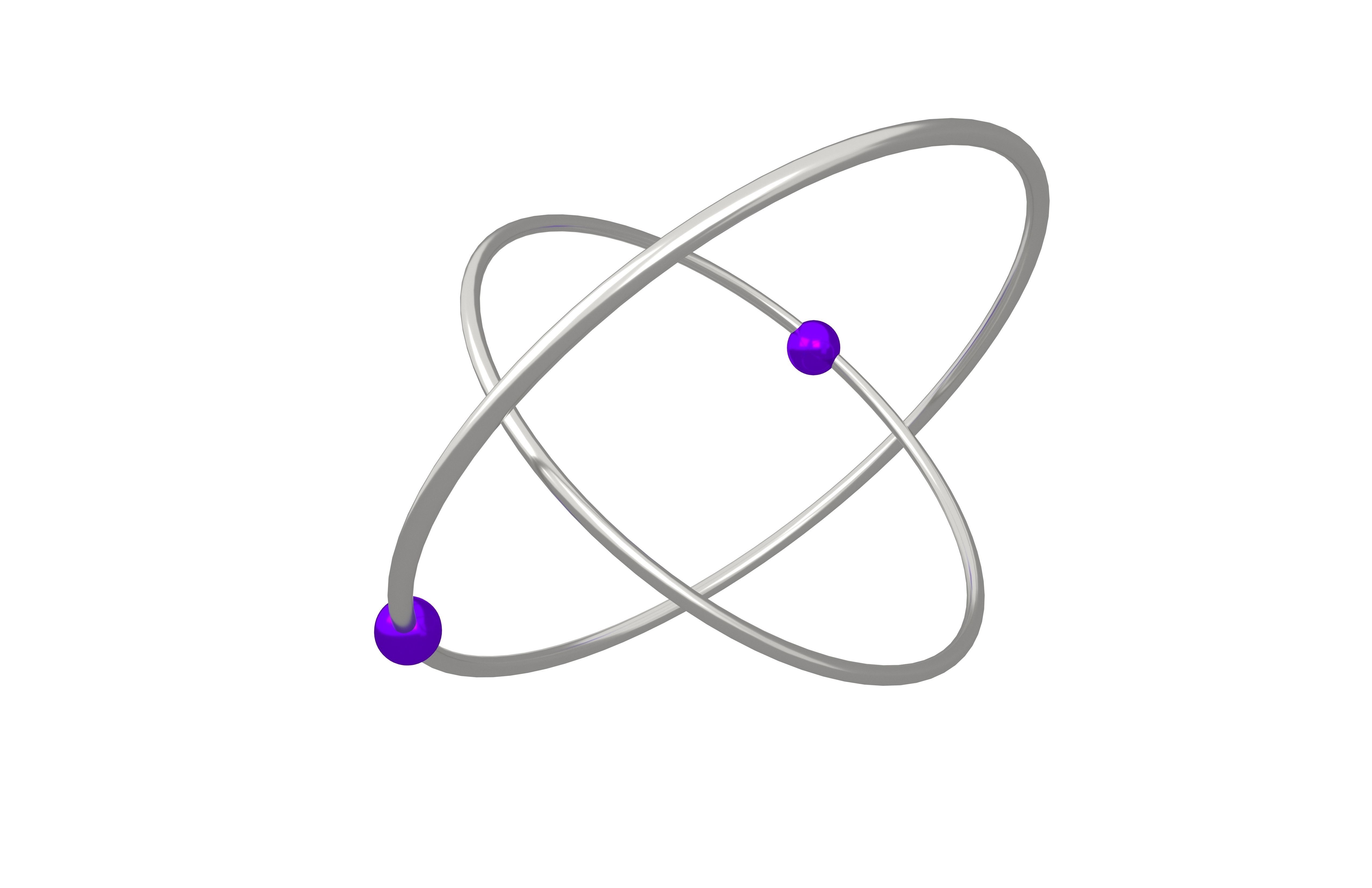 3D model Cartoon Atom v1 003 VR / AR / low-poly | CGTrader