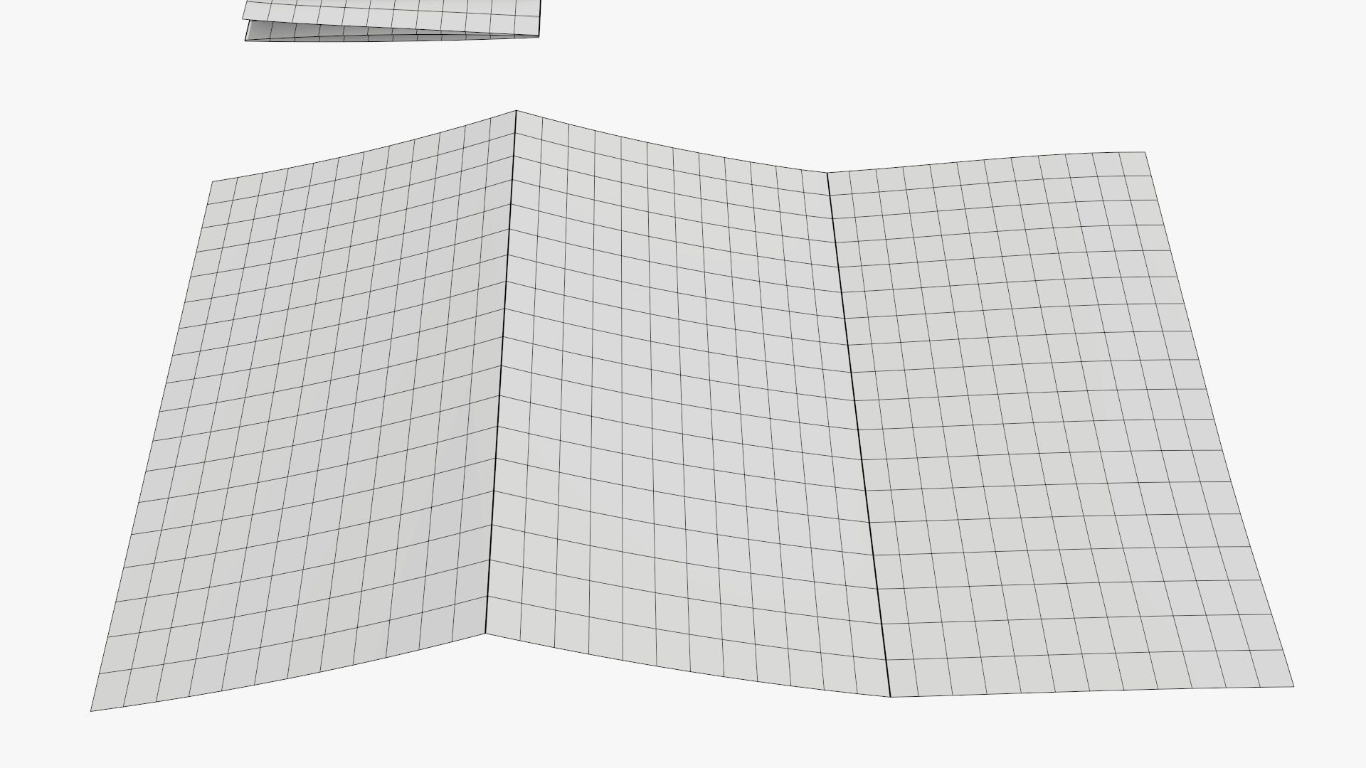 Brochure folded unfolded 3D model | CGTrader