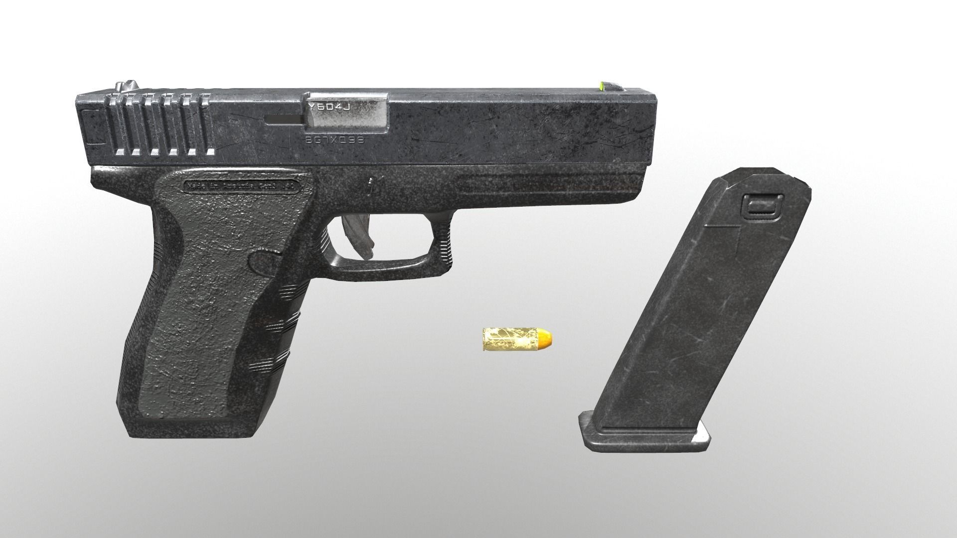 Glock 22 free 3D model | CGTrader
