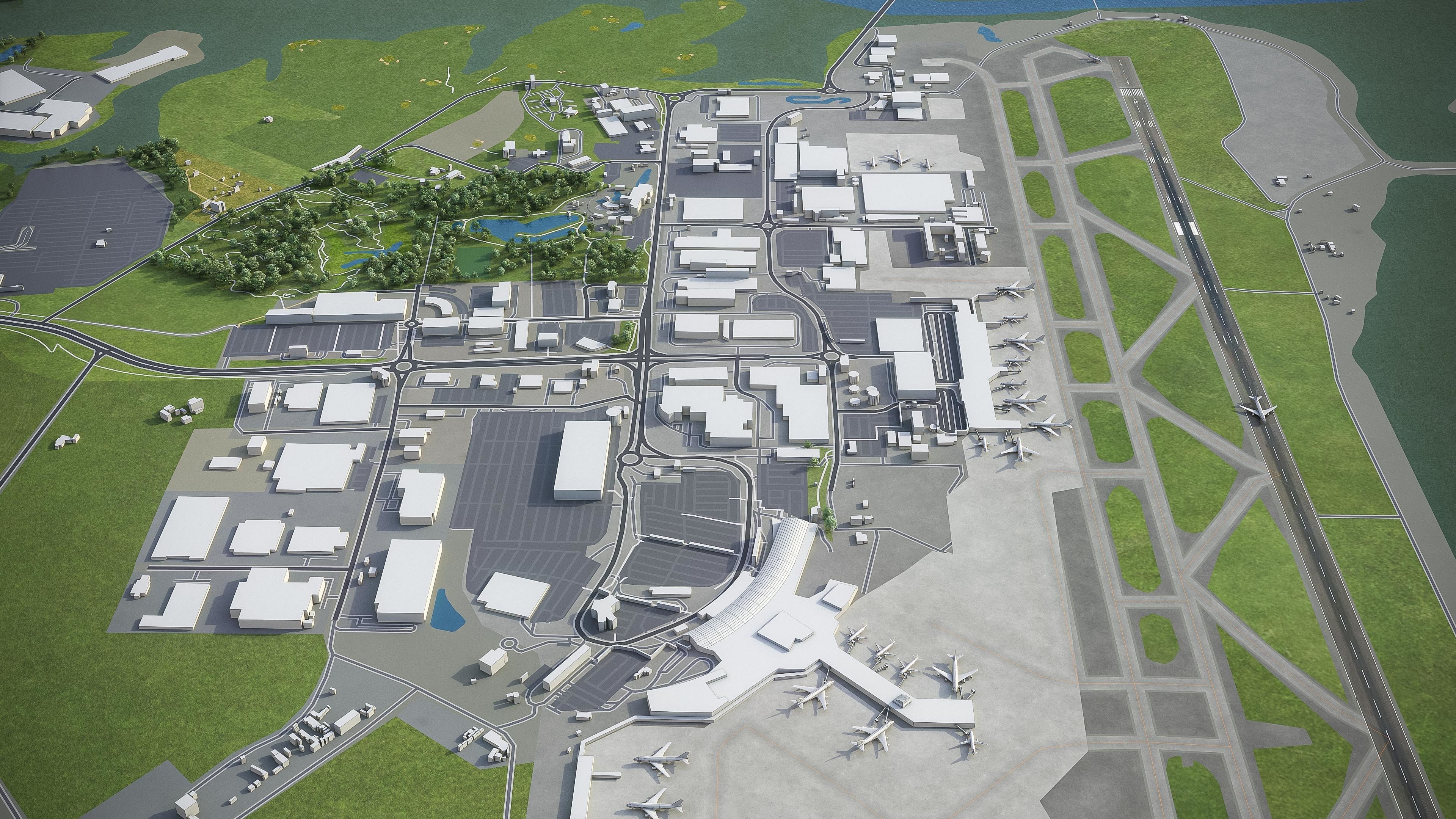 3D model Auckland Airport VR / AR / low-poly | CGTrader