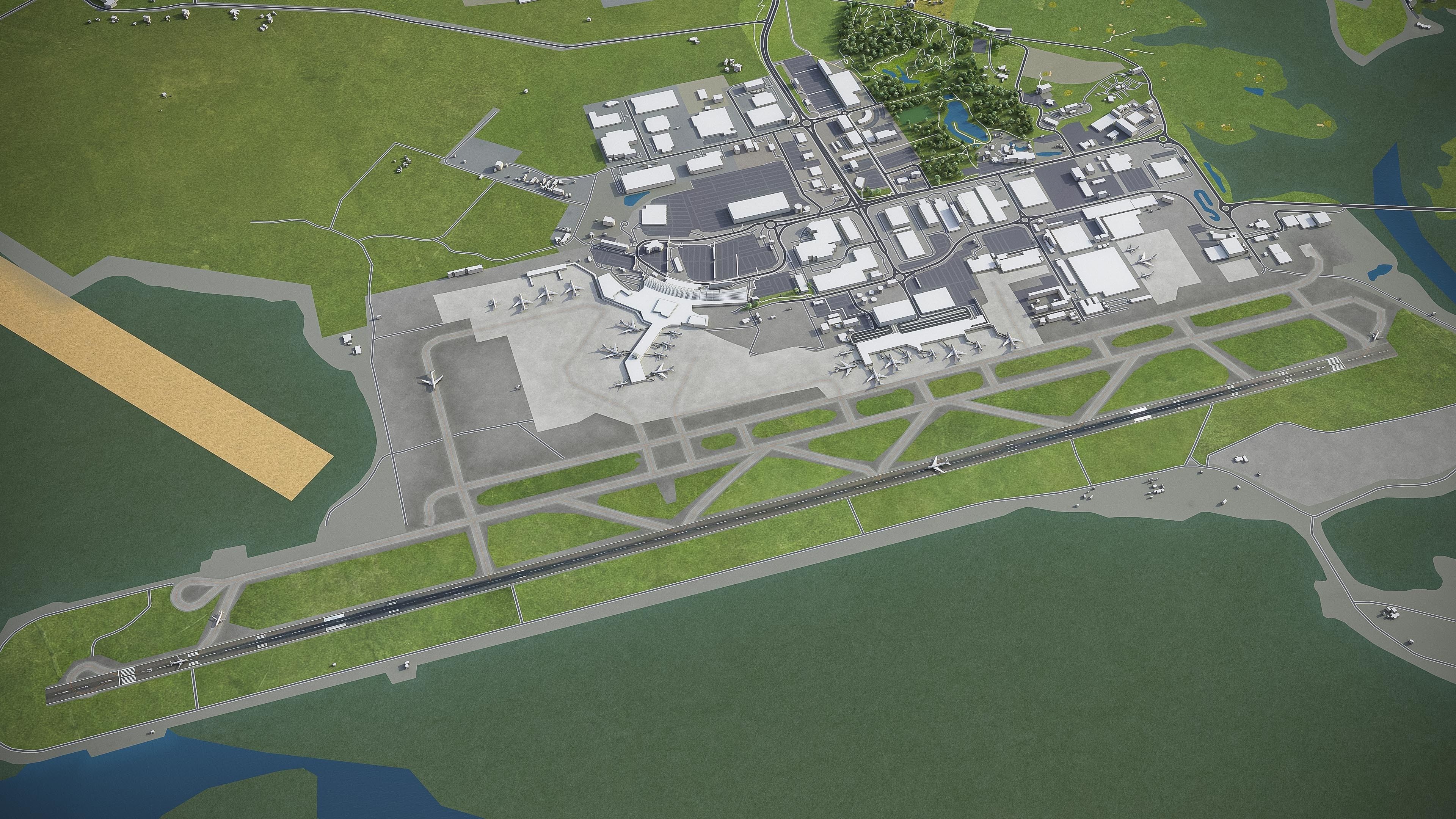 3D model Auckland Airport VR / AR / low-poly | CGTrader