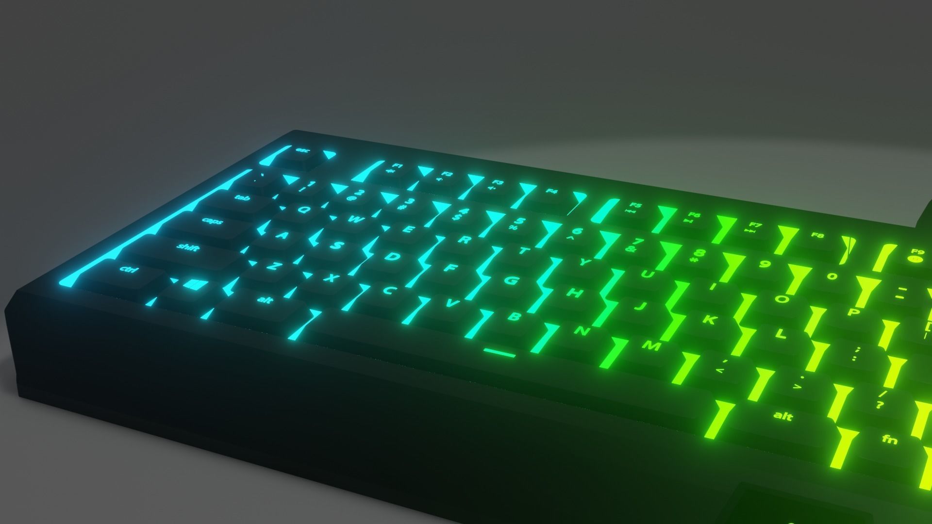 Razer RGB Gaming keyboard 3D model | CGTrader