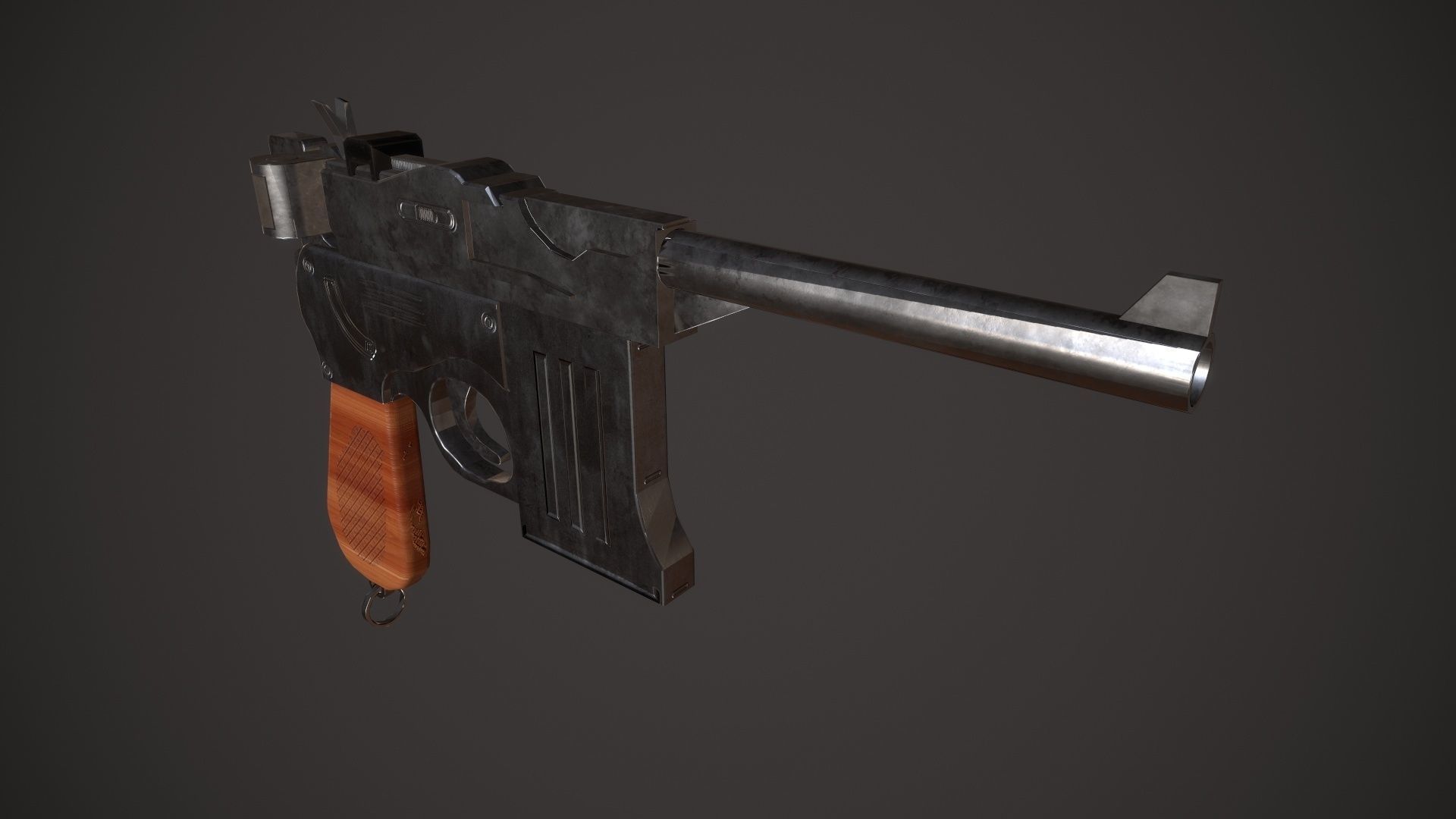 3D model The Broadsider Infinite Gun - Bioshock - Lowpoly - Gameready ...