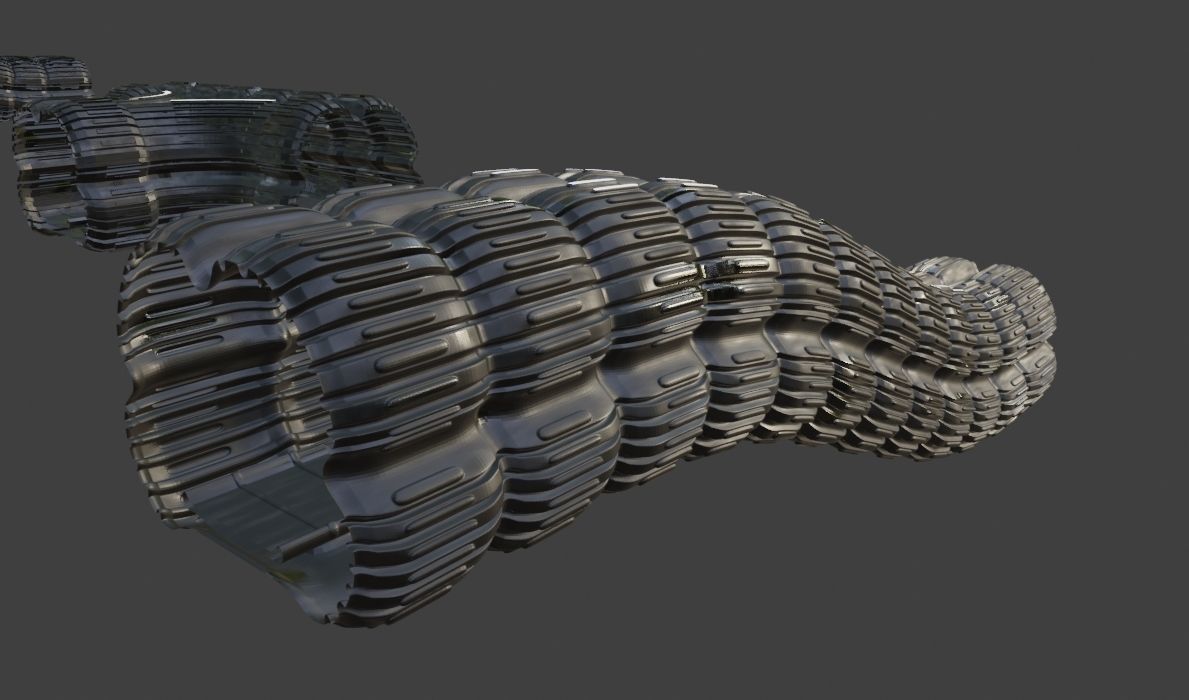 Modular Alien Base 3D model | CGTrader