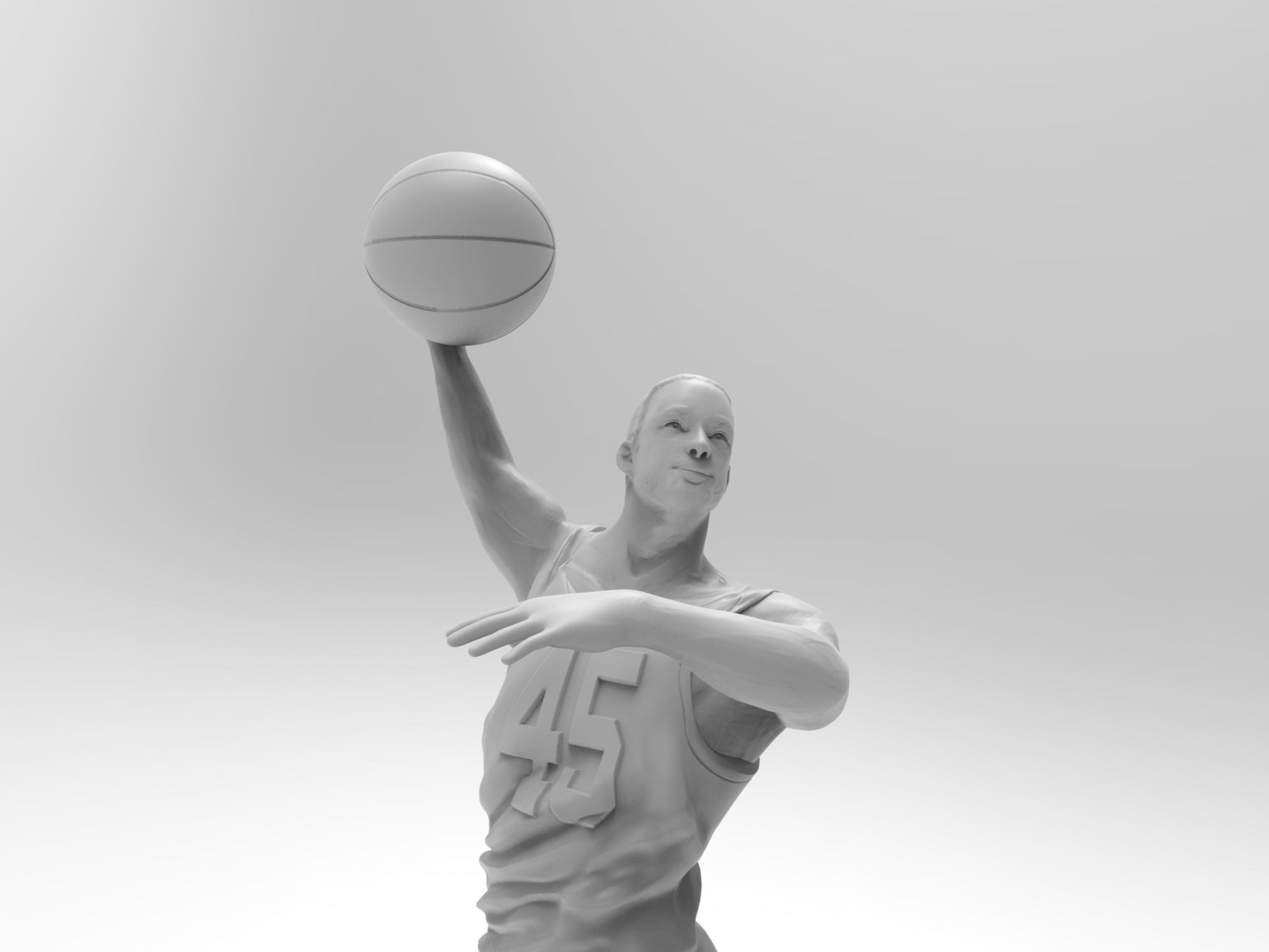 Basketball Pose 3D model 3D printable | CGTrader