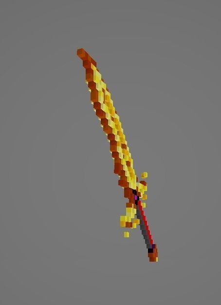 3D model Blaze Sword 3D VR / AR / low-poly | CGTrader