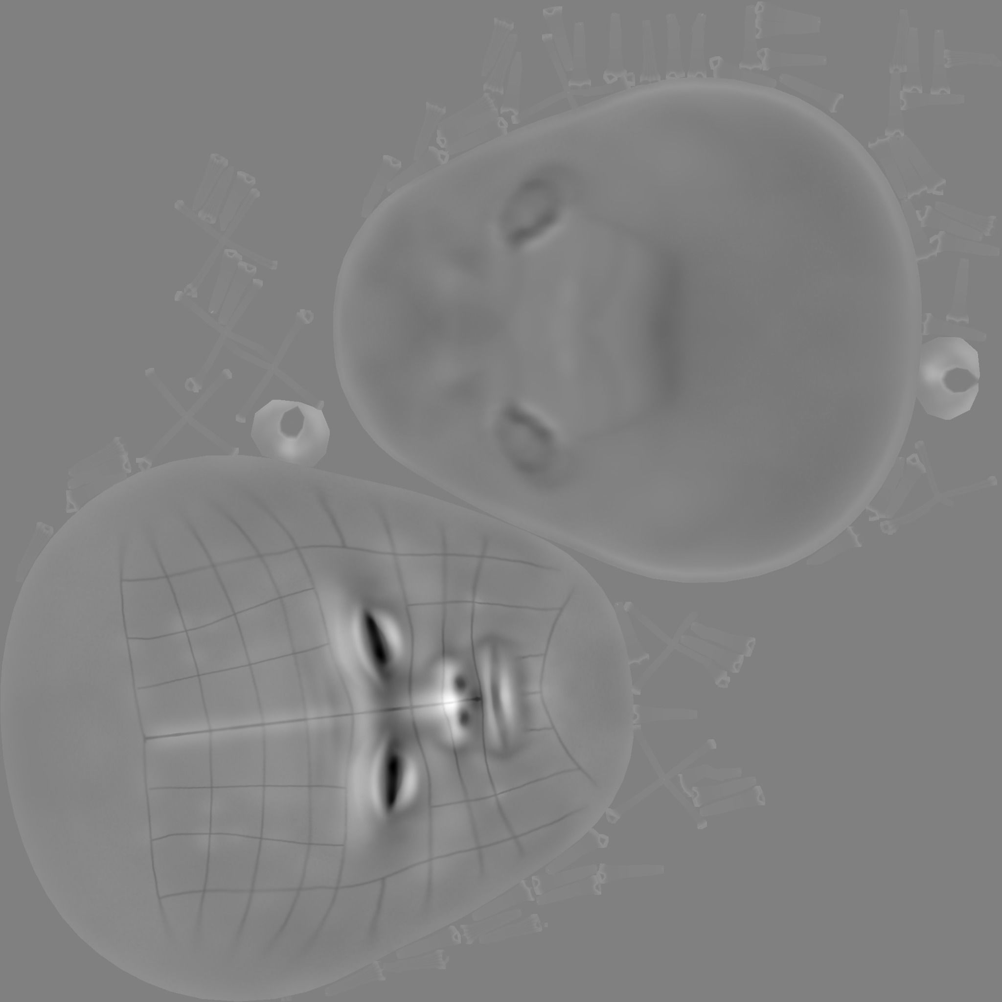 3D model Hellraiser Pinhead Mask - Halloween Terror VR / AR / low-poly ...