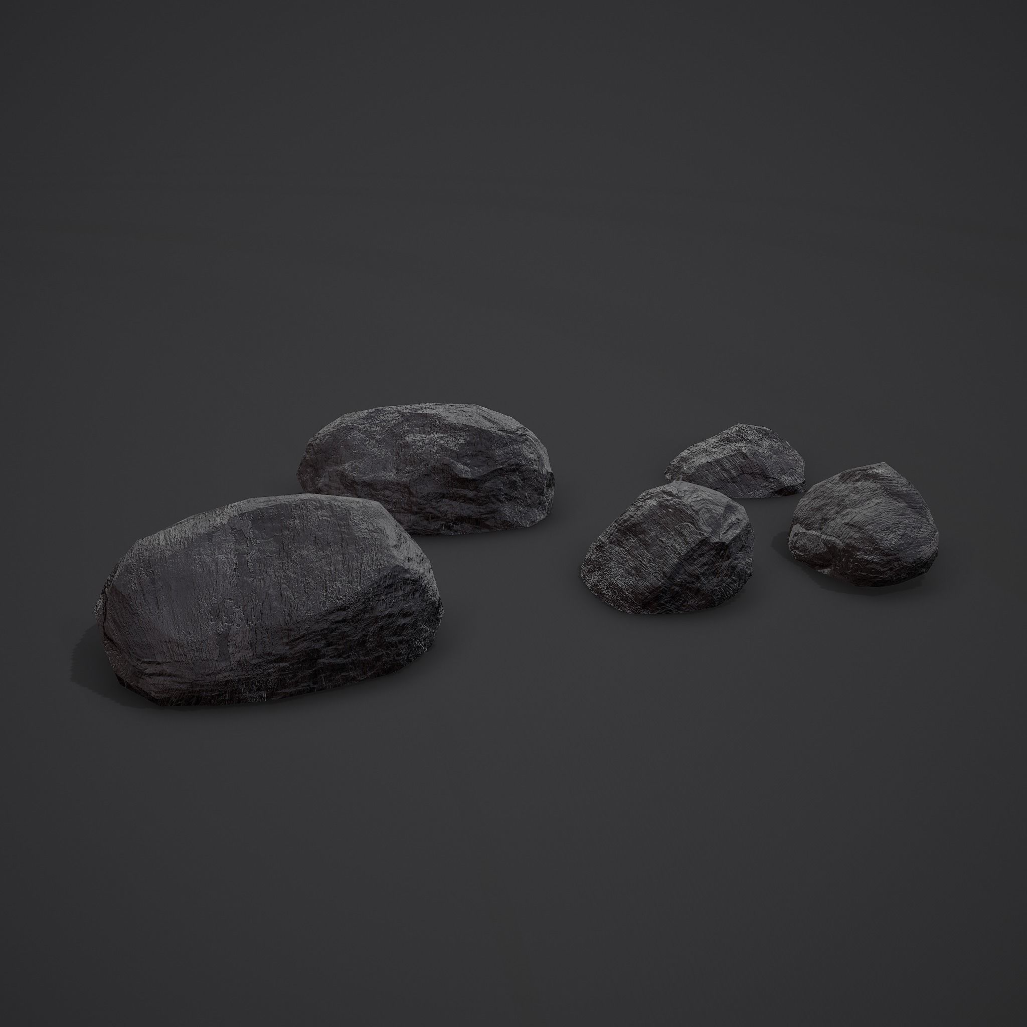 3D model Black Coal VR / AR / low-poly | CGTrader