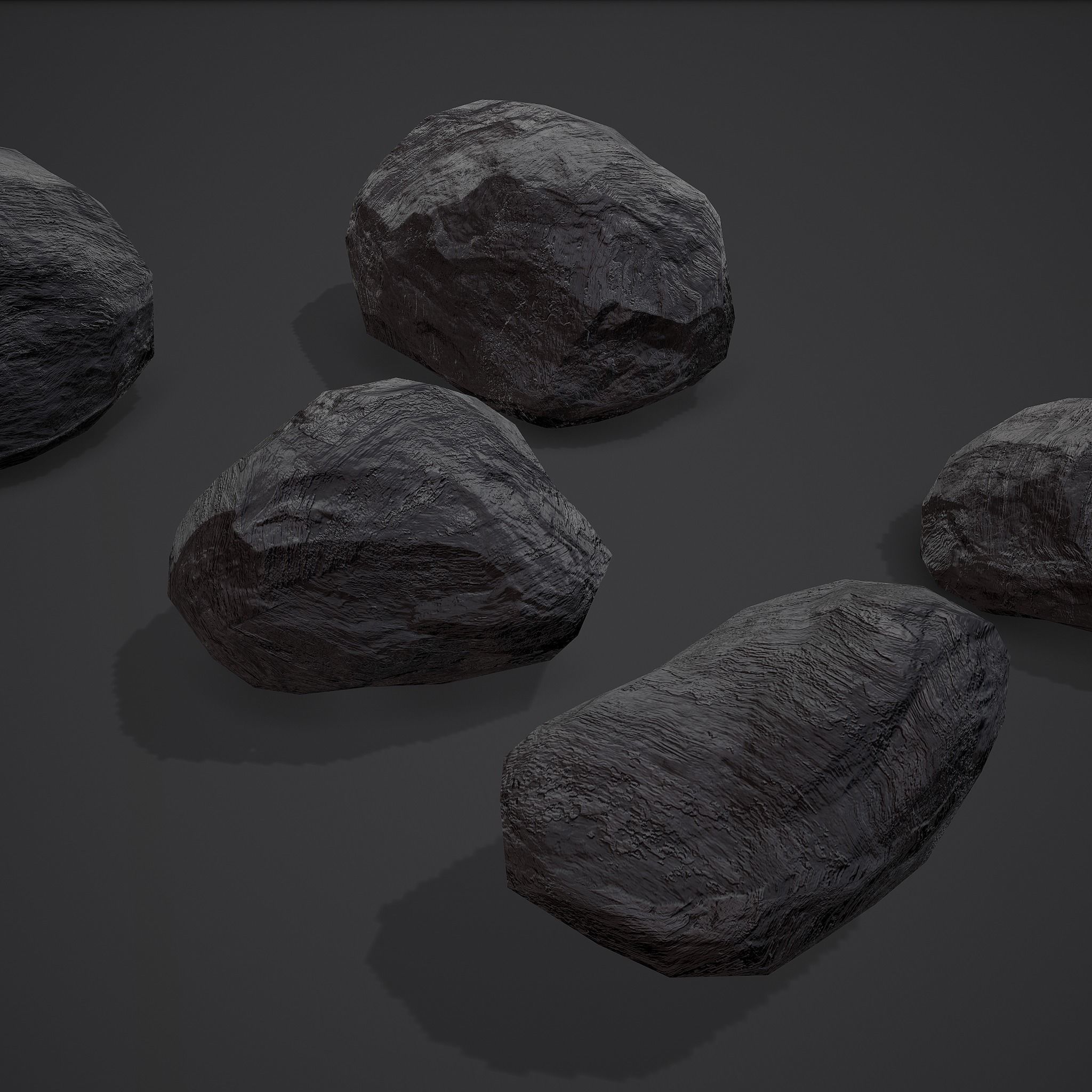 3D model Black Coal VR / AR / low-poly | CGTrader