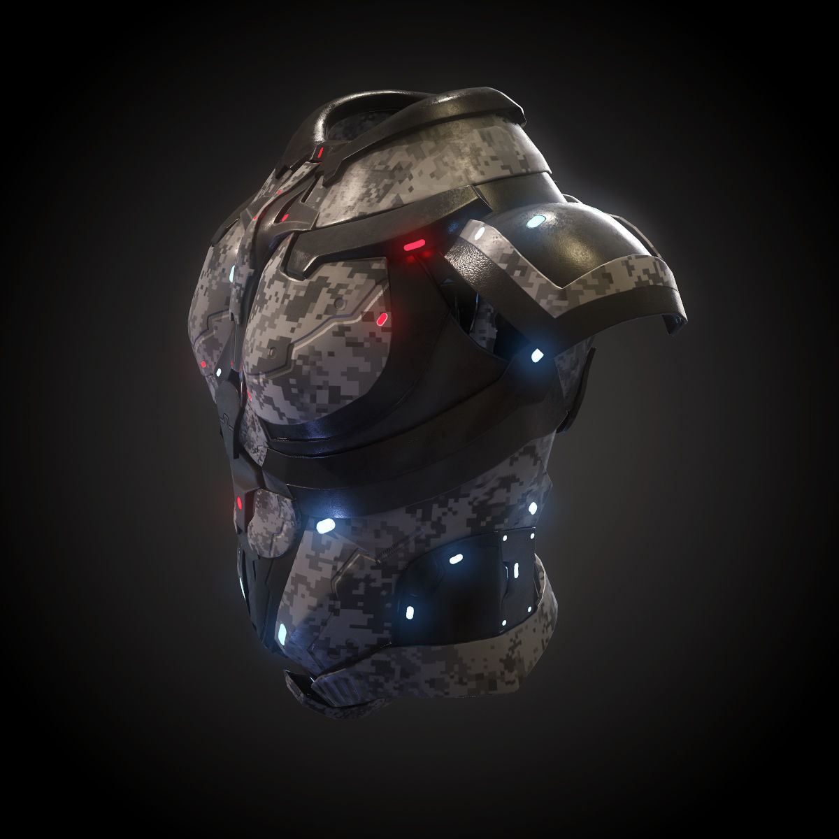 space armour nanotech 3D model | CGTrader
