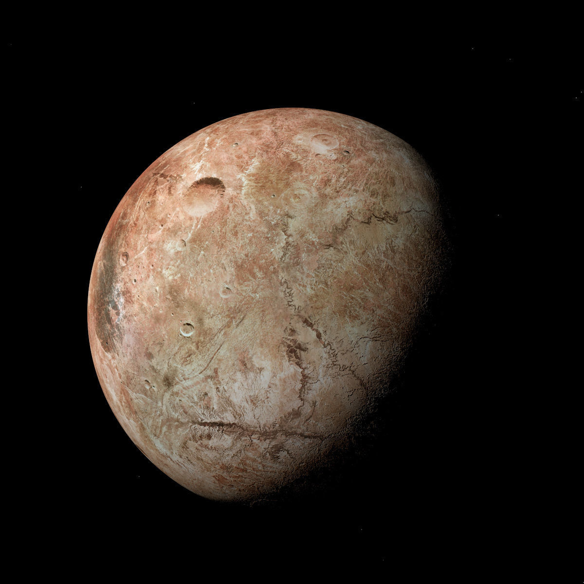 3D model Ice Planet with Moon - Alien Planet 8k VR / AR / low-poly ...