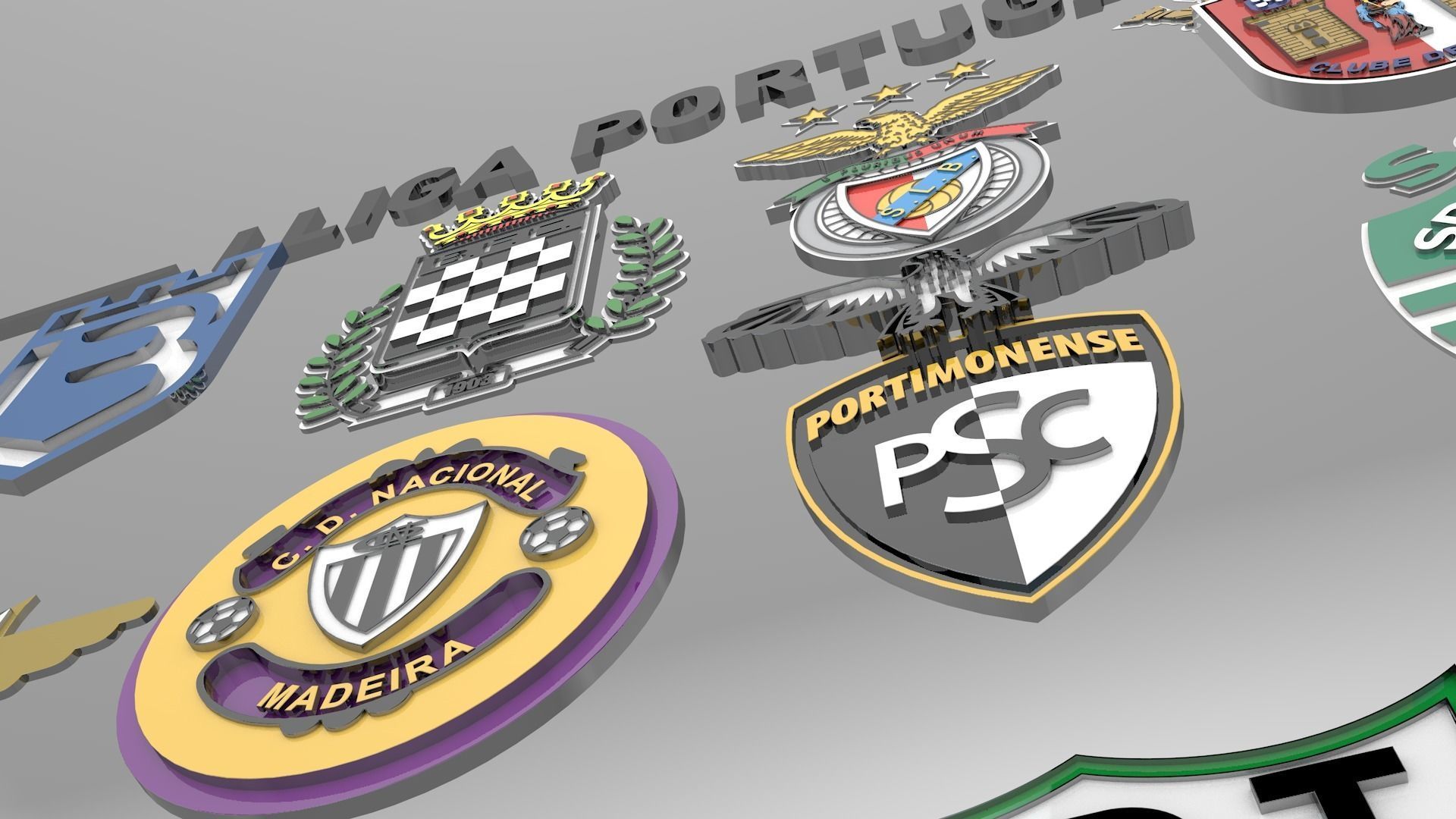 Portuguese League 3D Club Logo 3D model | CGTrader