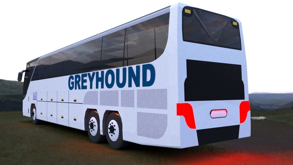 Bus model greyhound simulator 3D model | CGTrader