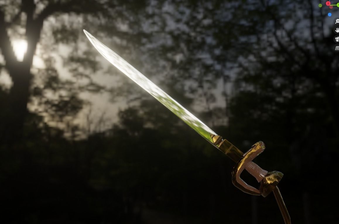 Dhop Sword 3D model | CGTrader