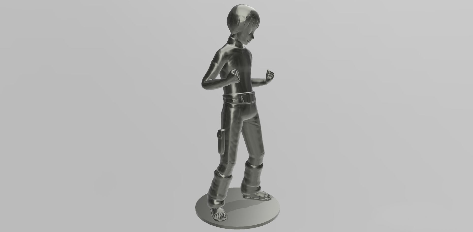 Rock Lee from Naruto 3D model 3D printable | CGTrader
