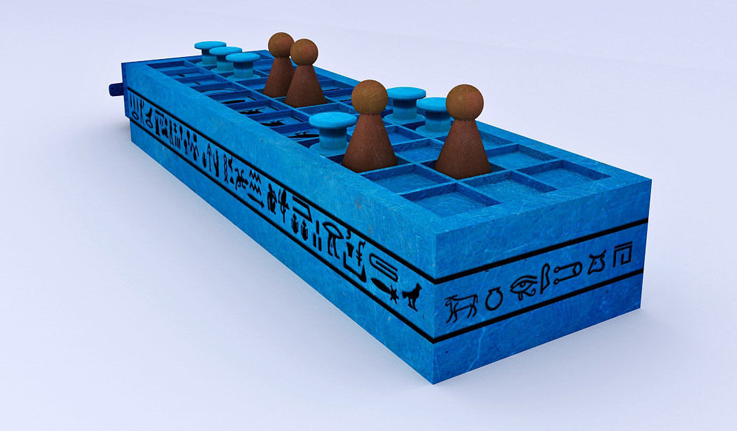 Ancient Egyptian Game of Senet 3D model | CGTrader