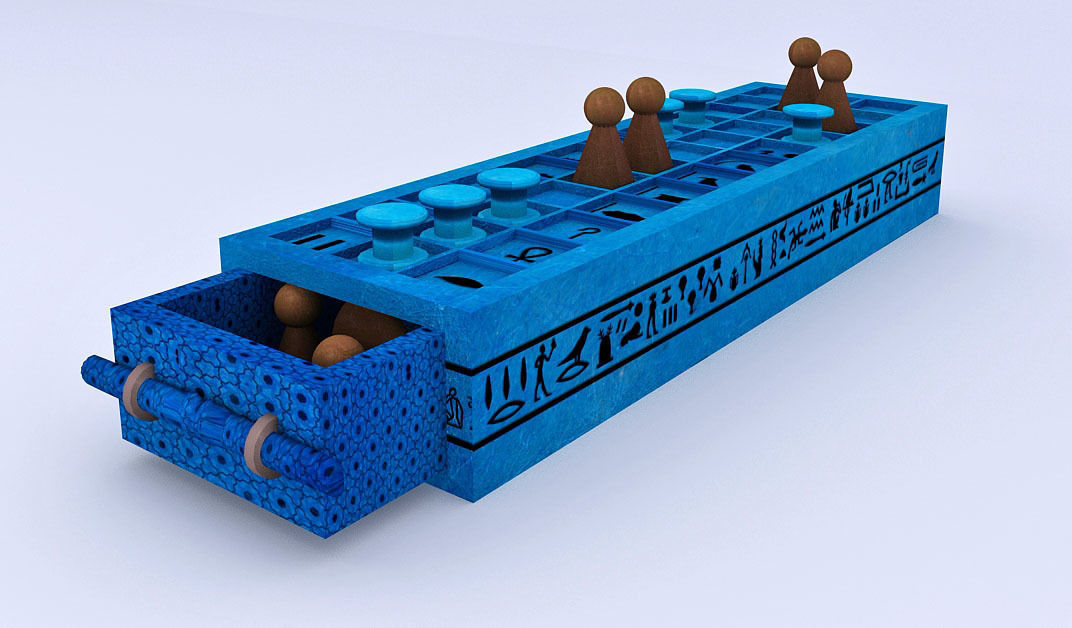 Ancient Egyptian Game of Senet 3D model | CGTrader
