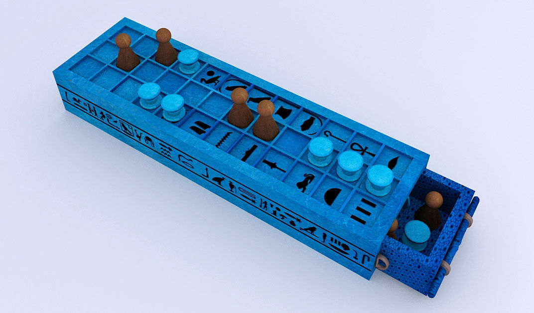 Ancient Egyptian Game of Senet 3D model | CGTrader