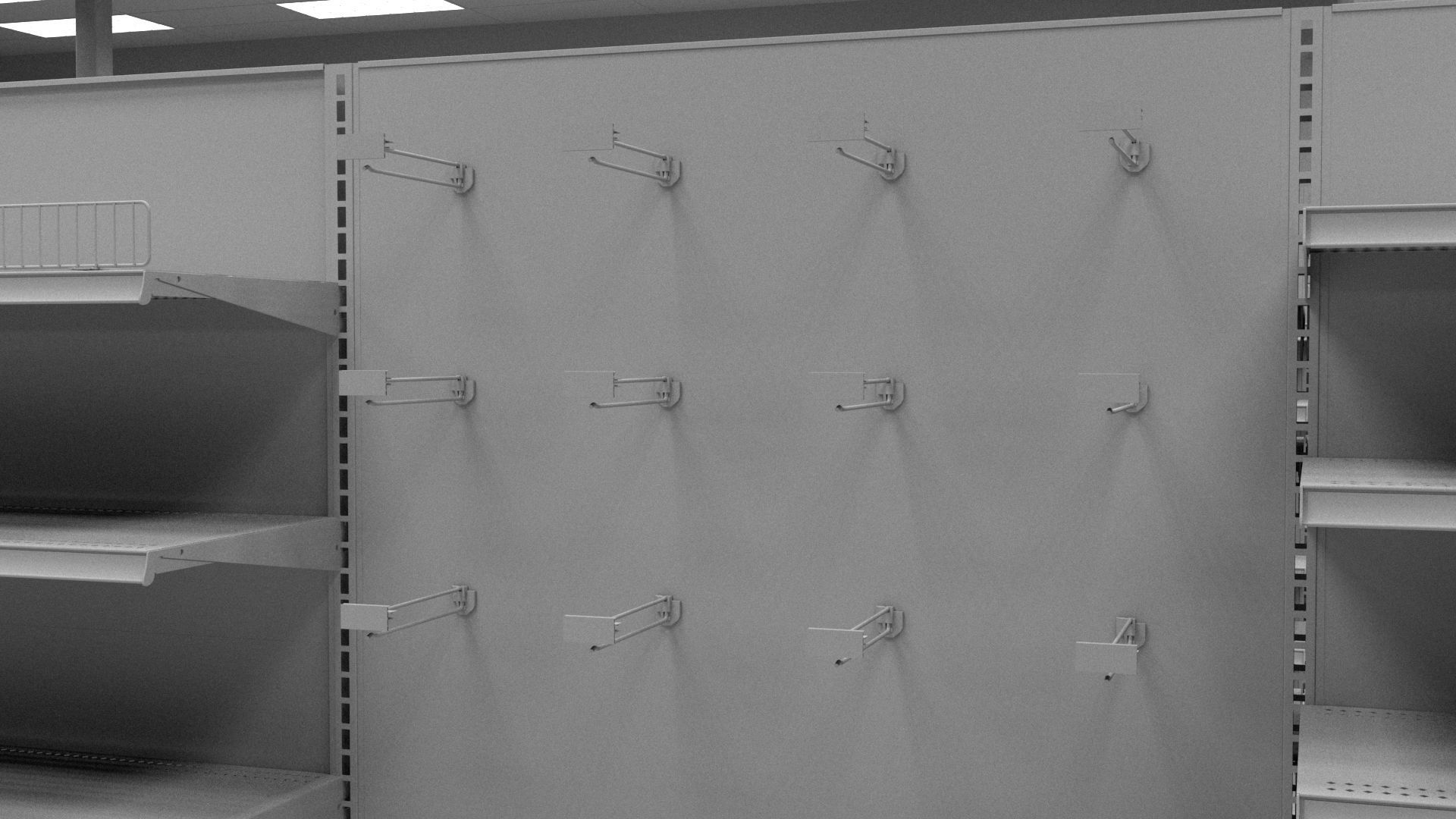 Store Shelves Environment 3D model | CGTrader