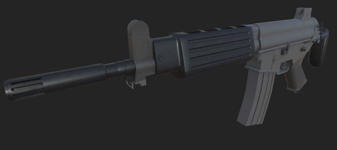 Daewoo K1a Korean SMG 3D model | CGTrader