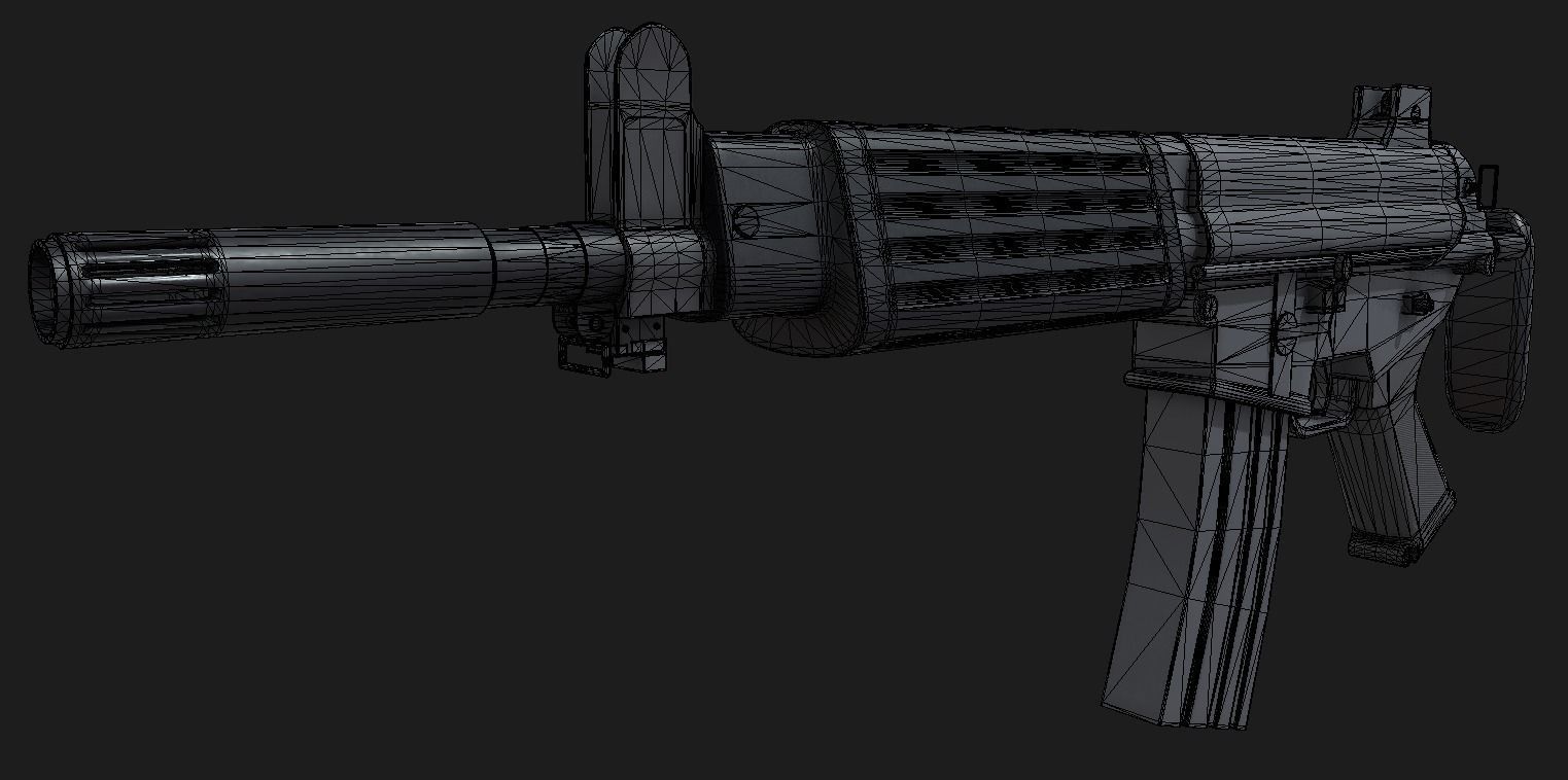 Daewoo K1a Korean SMG 3D model | CGTrader