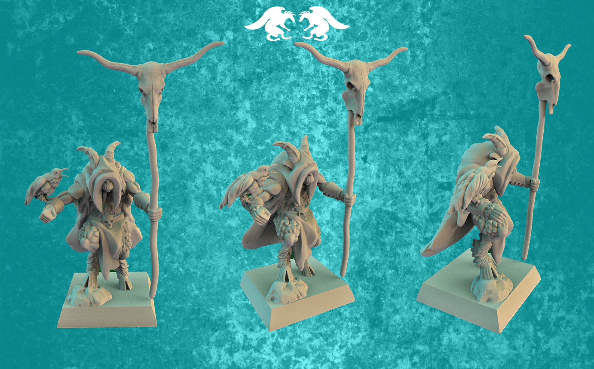 Goatman shaman 3D model 3D printable | CGTrader
