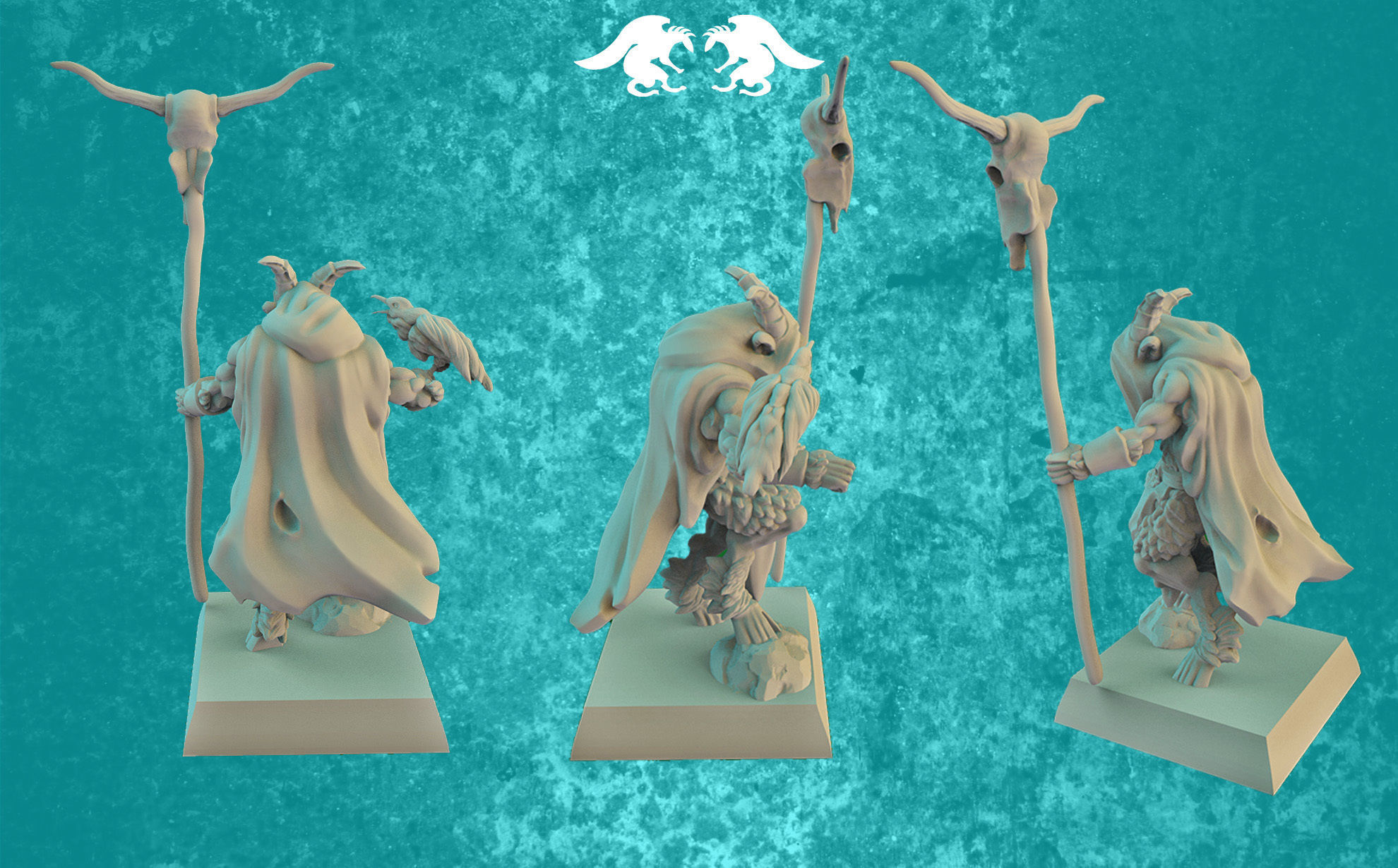 Goatman shaman 3D model 3D printable | CGTrader