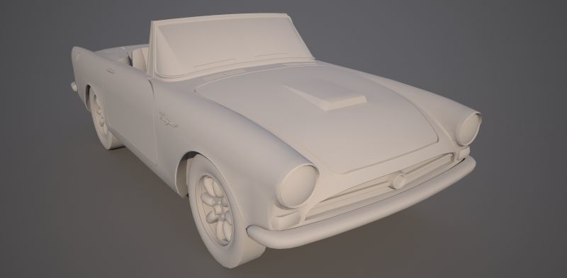 Sunbeam tiger 1966 printable model 3D model 3D printable | CGTrader