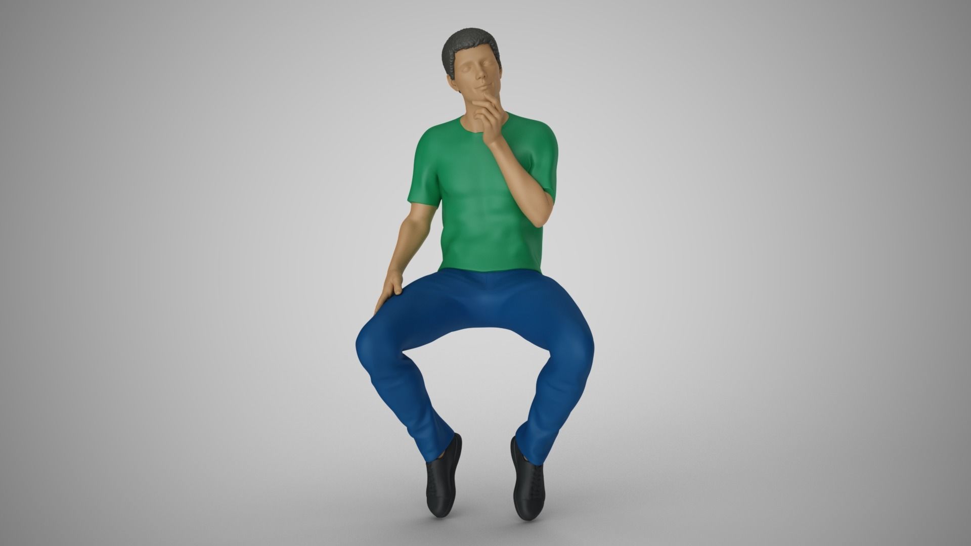 Sociable Man 3D model 3D printable | CGTrader