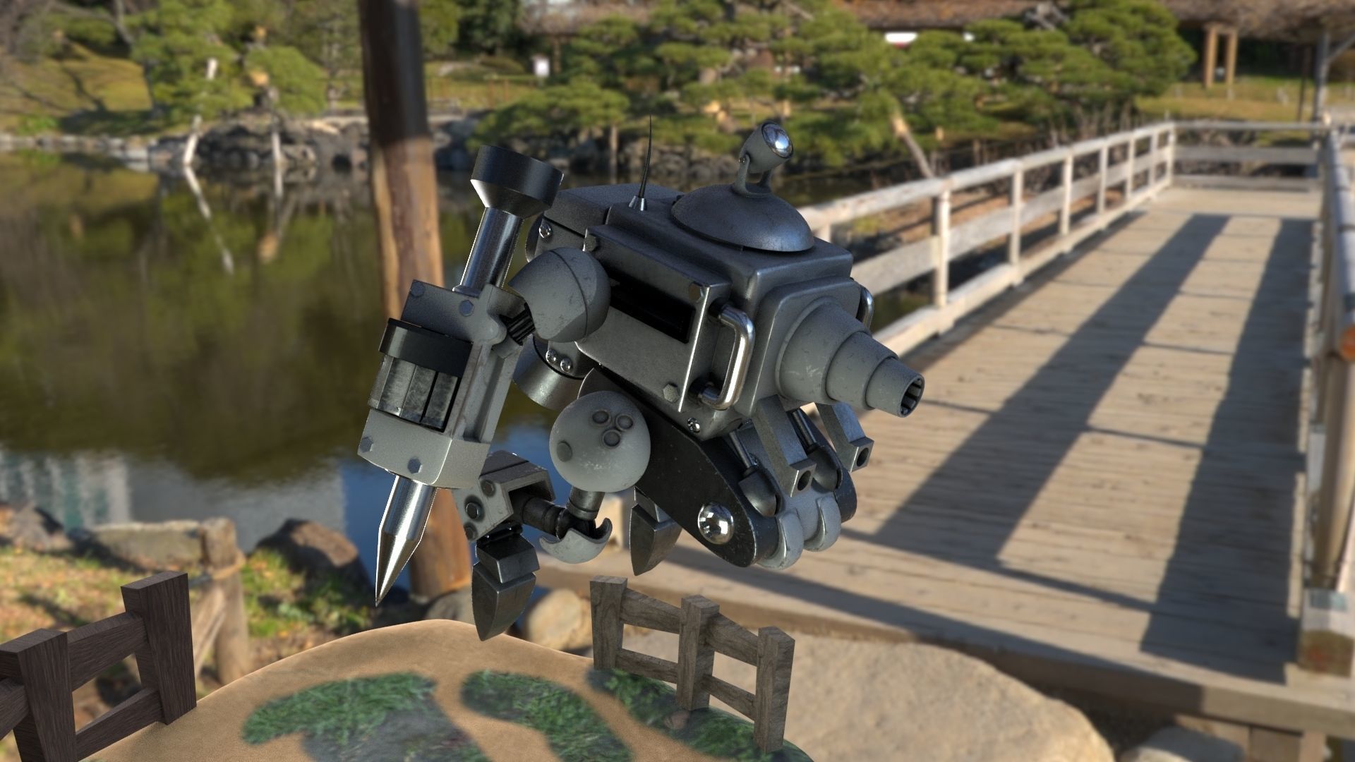 Metal Slug 5 Slug Gunner 3D model animated rigged | CGTrader