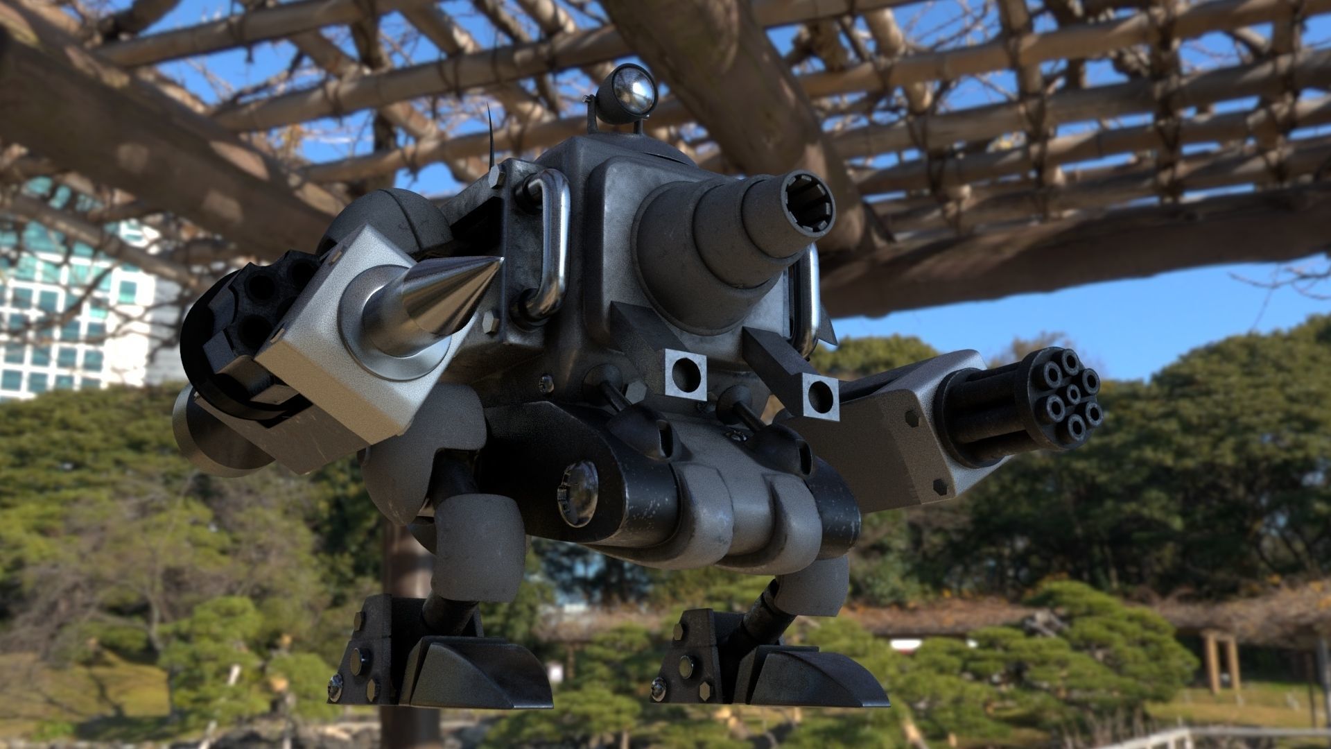 Metal Slug 5 Slug Gunner 3D model animated rigged | CGTrader