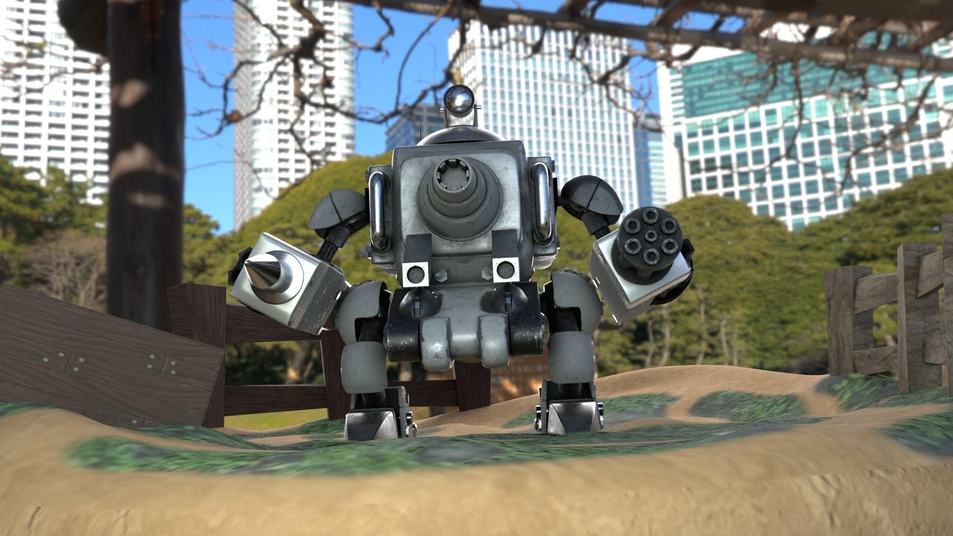 Metal Slug 5 Slug Gunner 3D model animated rigged | CGTrader