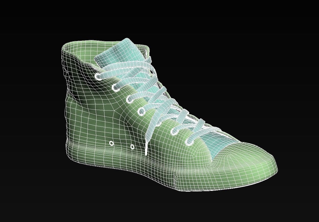 3D model Converse Shoe grudge texture VR / AR / low-poly | CGTrader