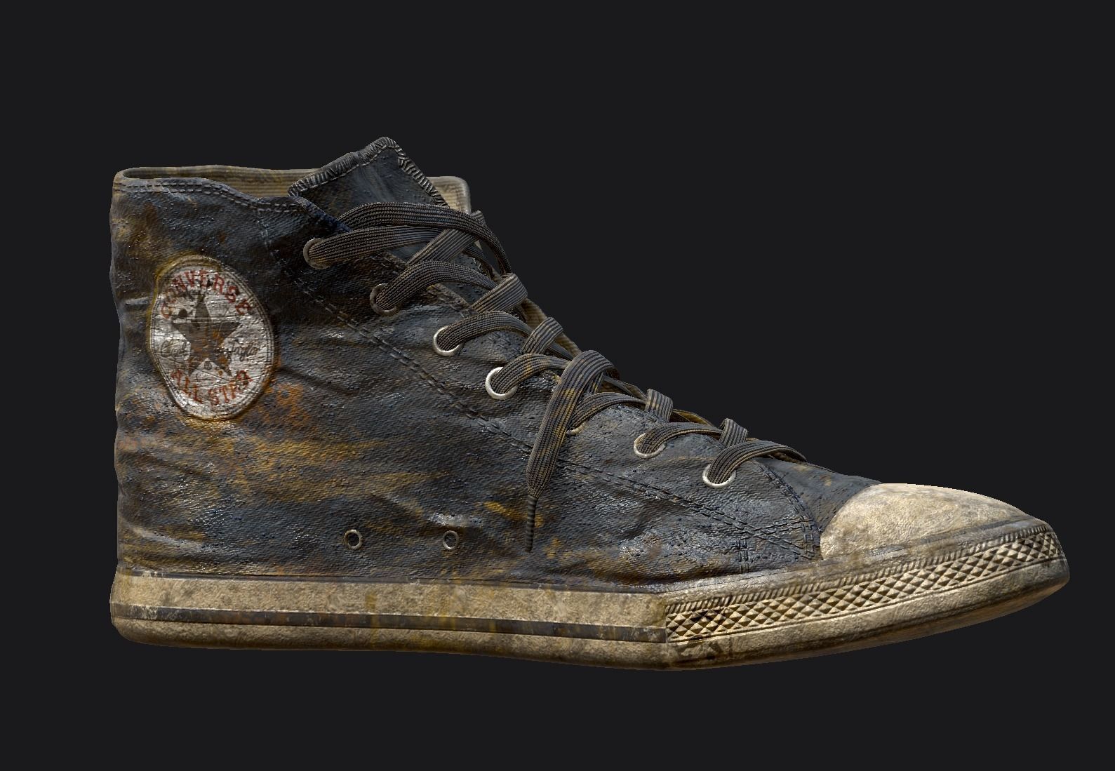 3D model Converse Shoe grudge texture VR / AR / low-poly | CGTrader