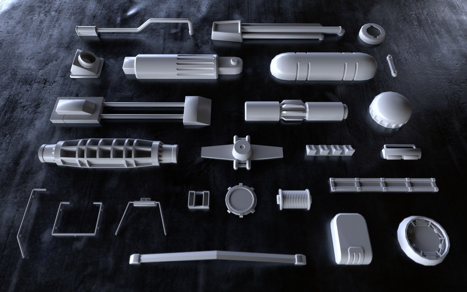 Greeblie Kitbash Set 3 3D model | CGTrader