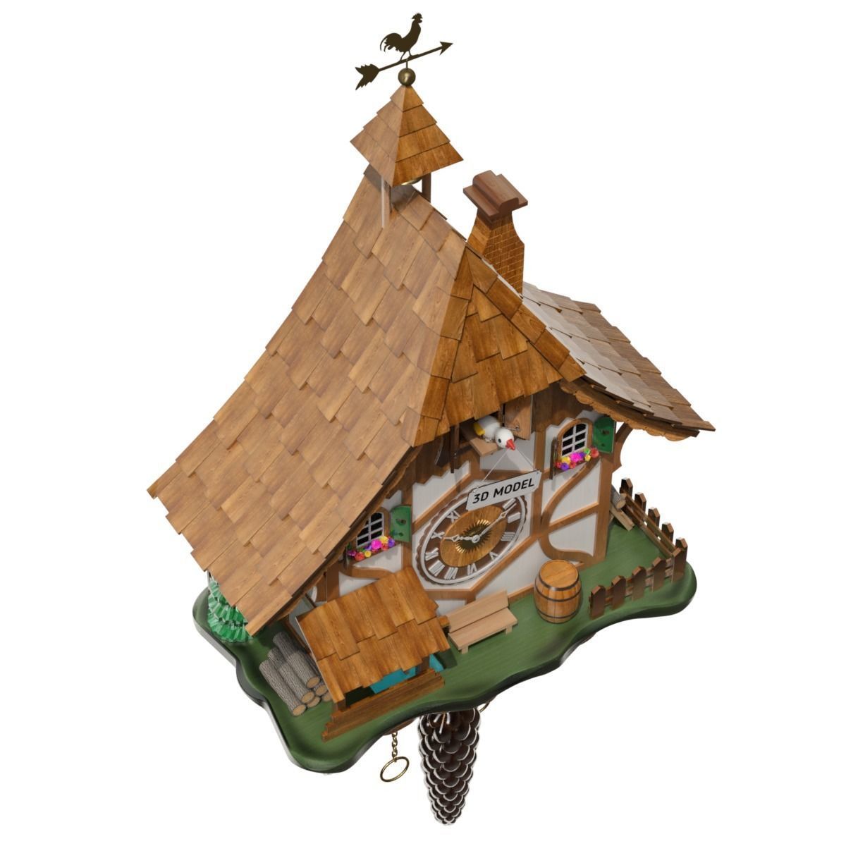 Cuckoo Clock 3D model | CGTrader