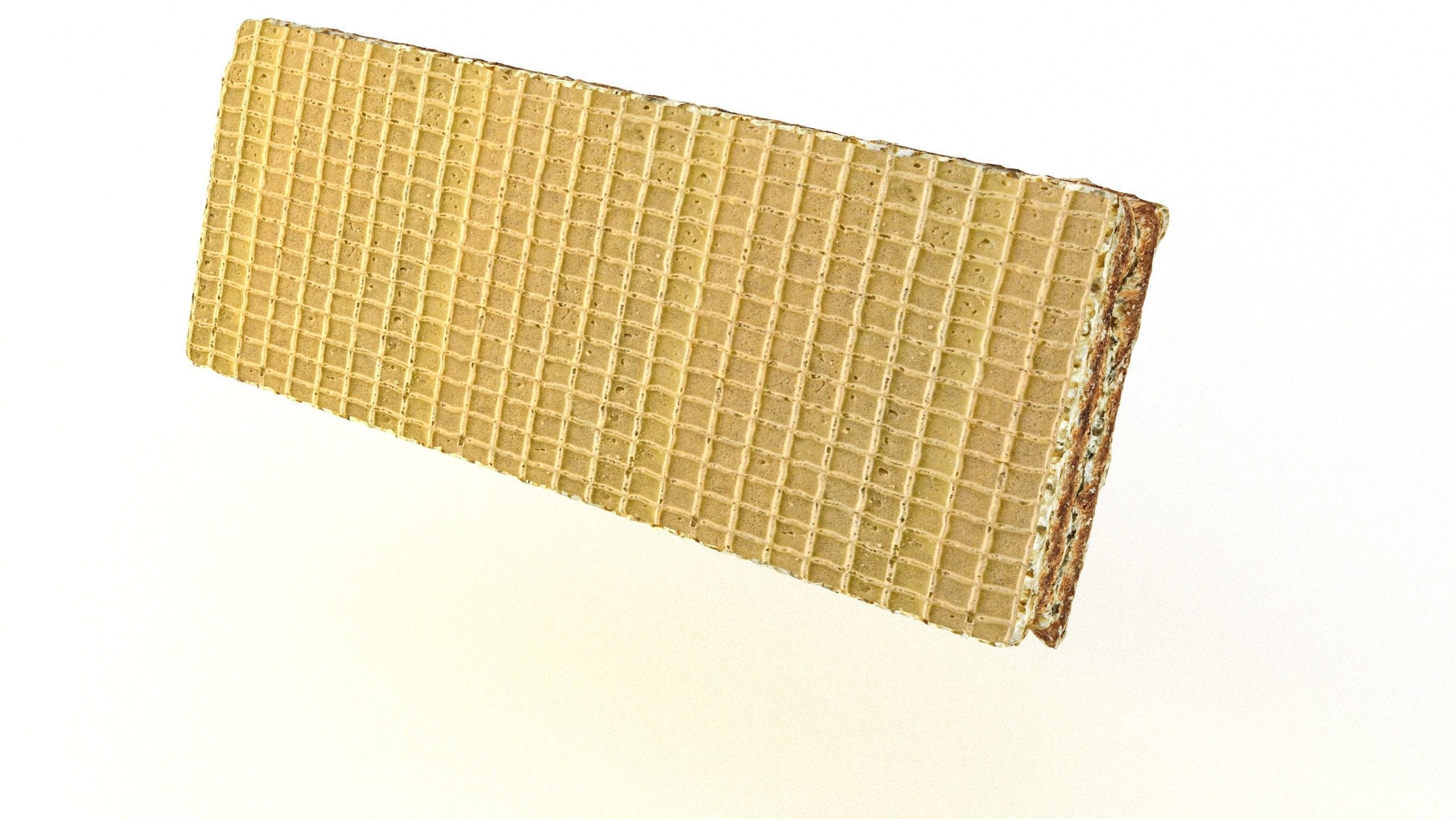 3D model Wafer with Choclate VR / AR / low-poly | CGTrader