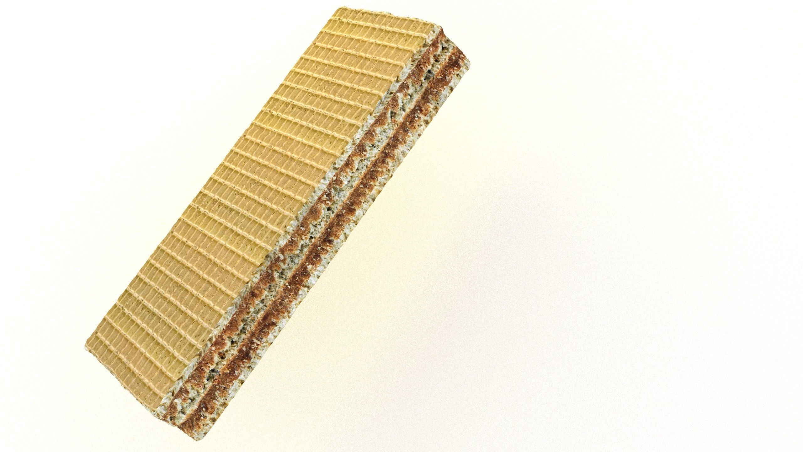 3D model Wafer with Choclate VR / AR / low-poly | CGTrader