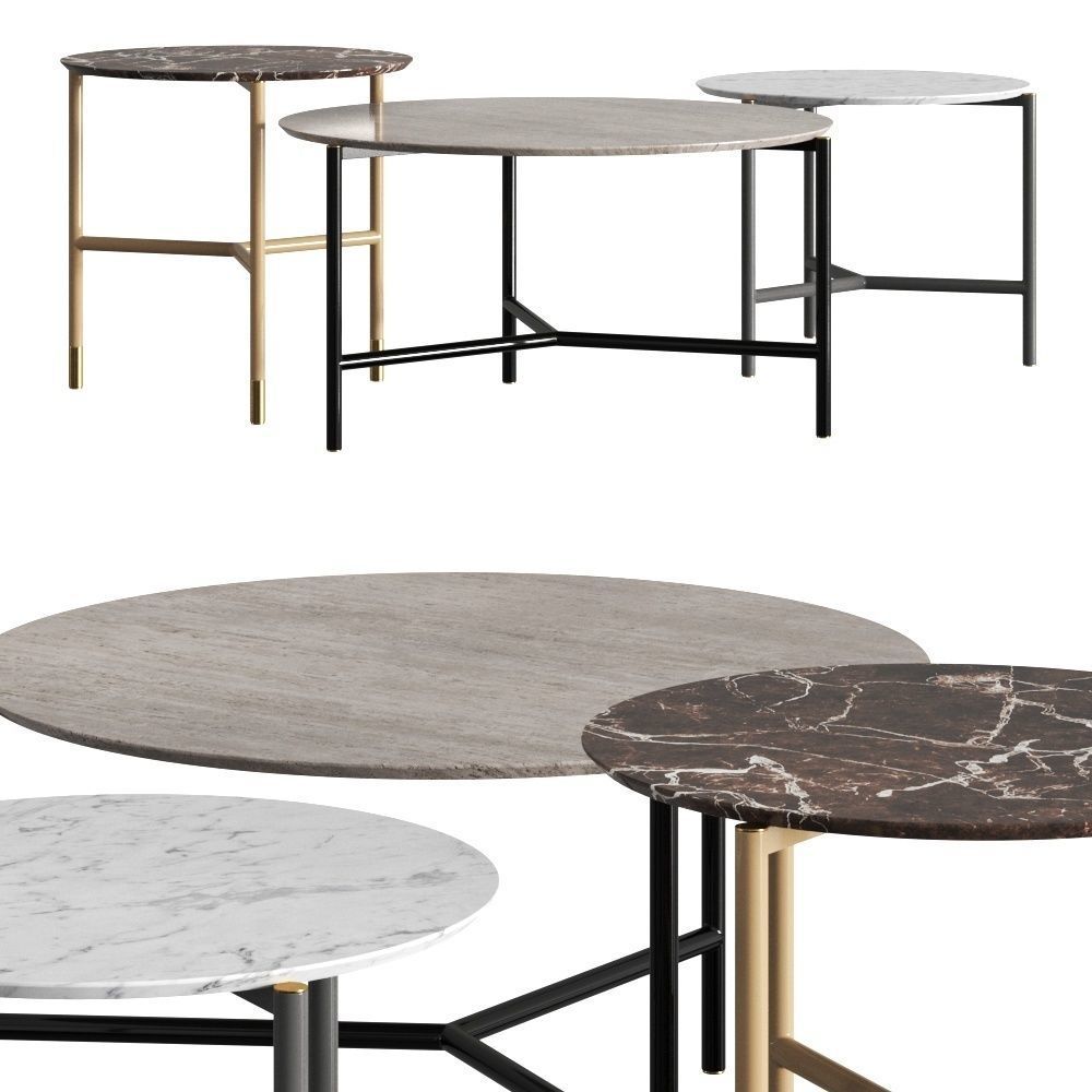 Flou Iko Coffee Tables 3D model | CGTrader