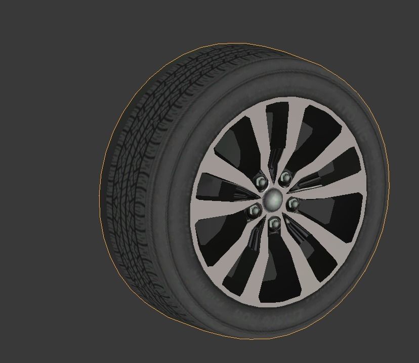 Modern Low Poly Wheel free VR / AR / low-poly 3D model | CGTrader