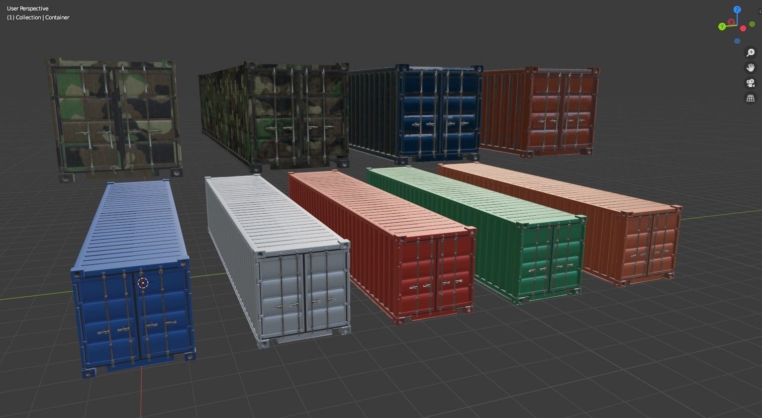 3D model Shipping Container VR / AR / low-poly | CGTrader