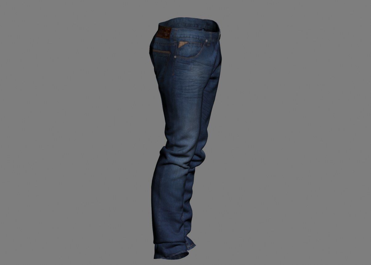 Jeans photorealistic 3D model | CGTrader