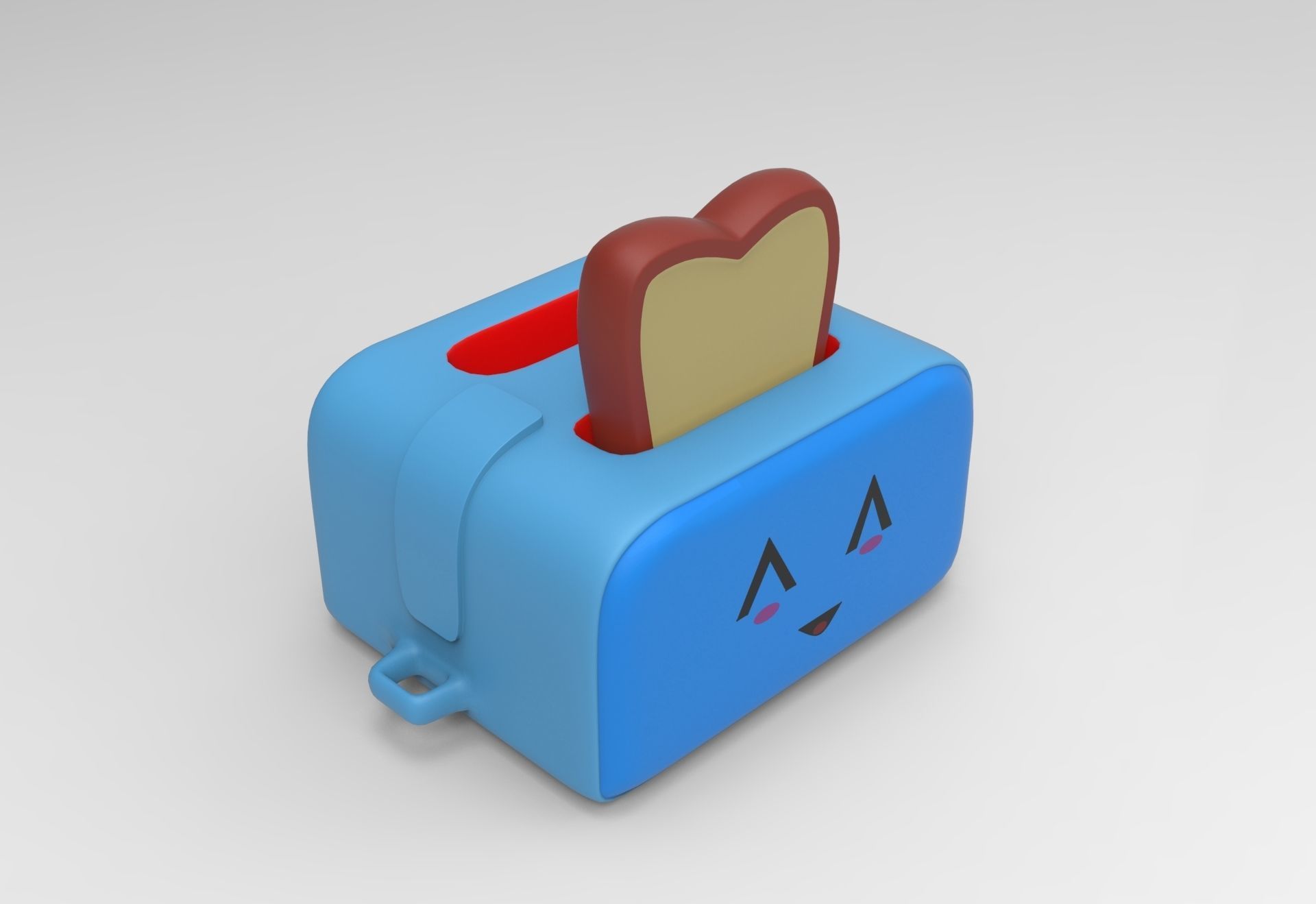Toaster Keychain For 3D printer 3D model 3D printable | CGTrader